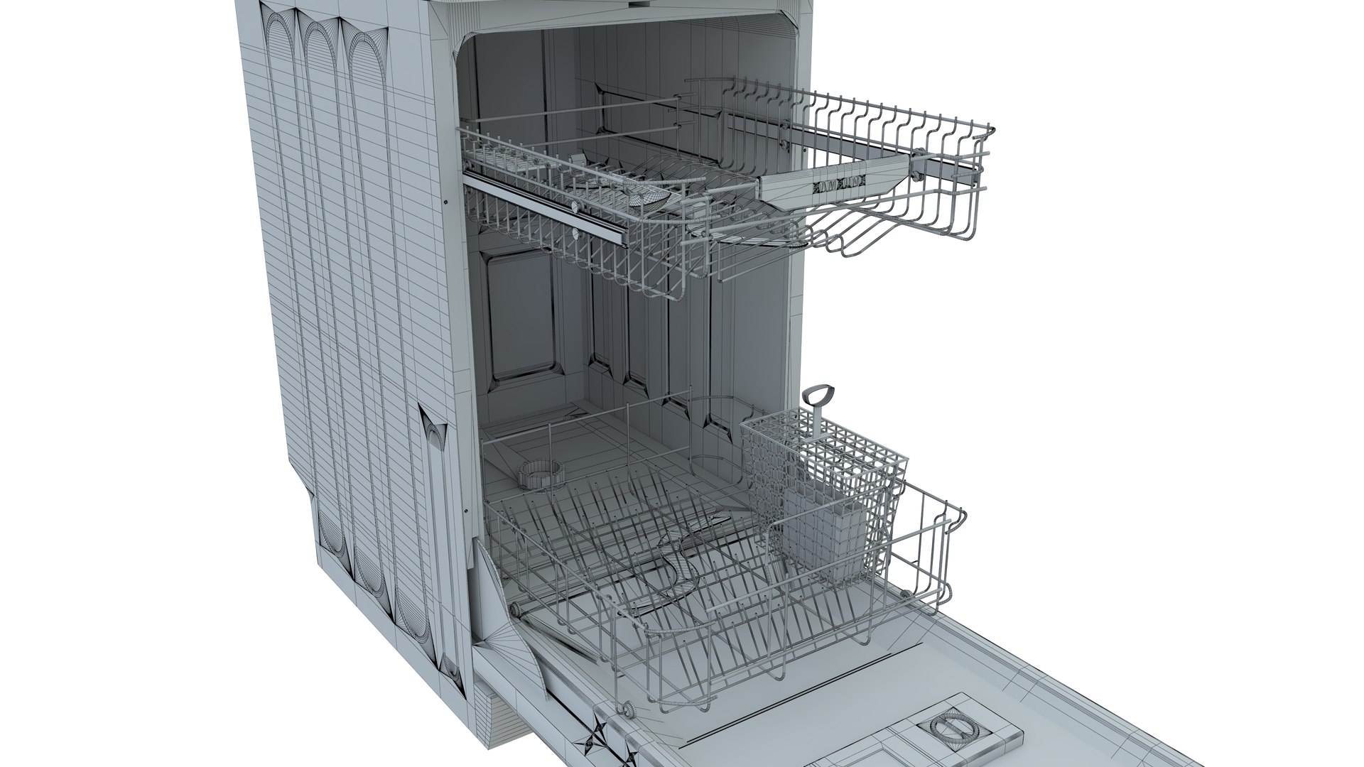 Open Dishwasher 3D Model - TurboSquid 2269201