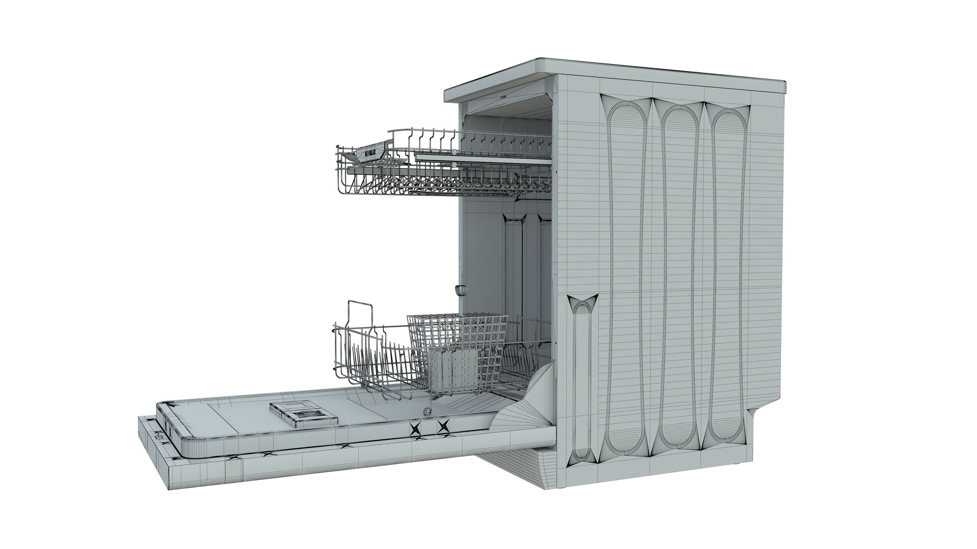 Open Dishwasher 3D Model - TurboSquid 2269201