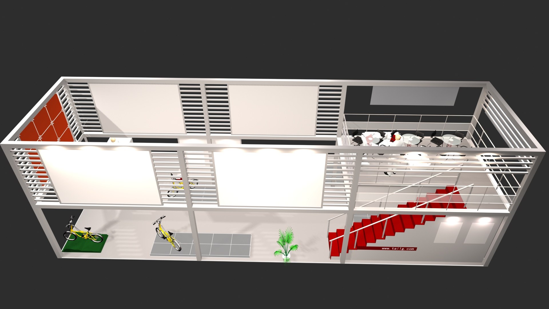 3D Model 4 Side Open Stand - TurboSquid 1995163