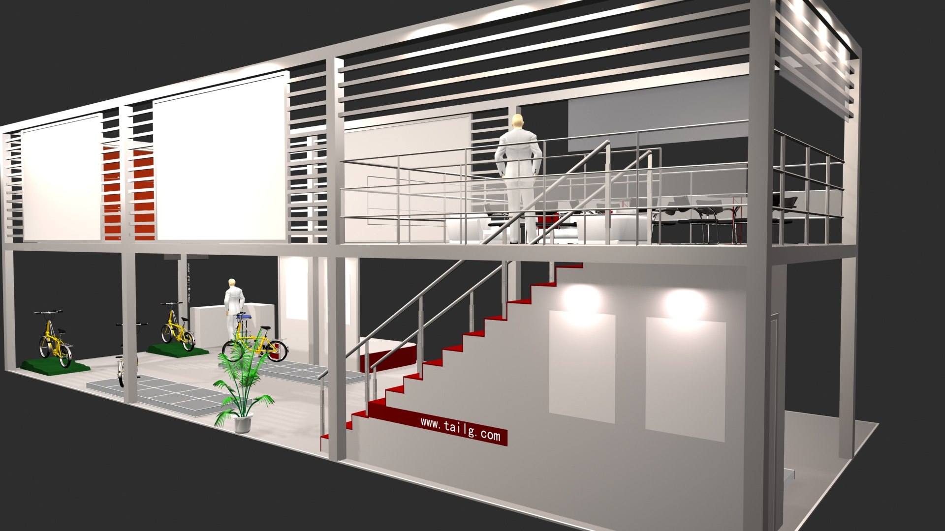 3D Model 4 Side Open Stand - TurboSquid 1995163