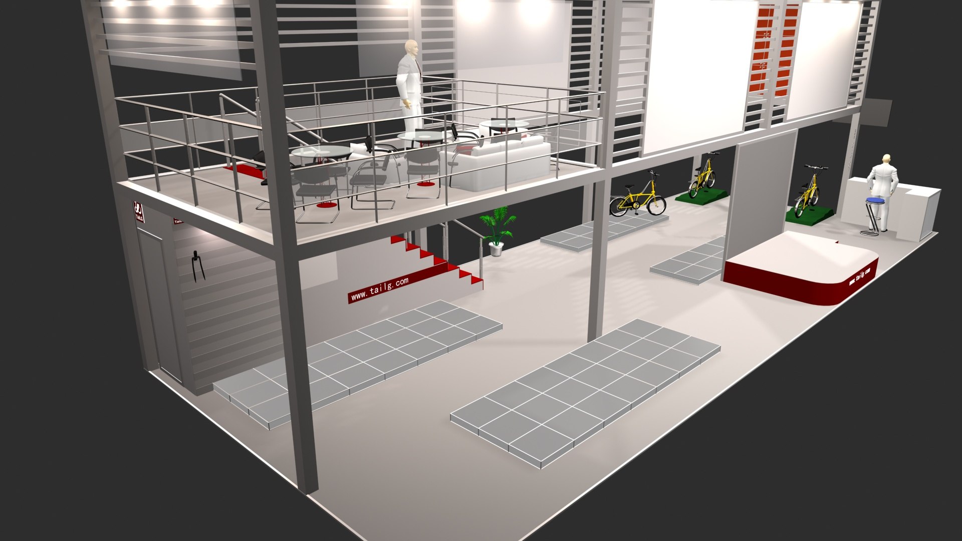 3D Model 4 Side Open Stand - TurboSquid 1995163