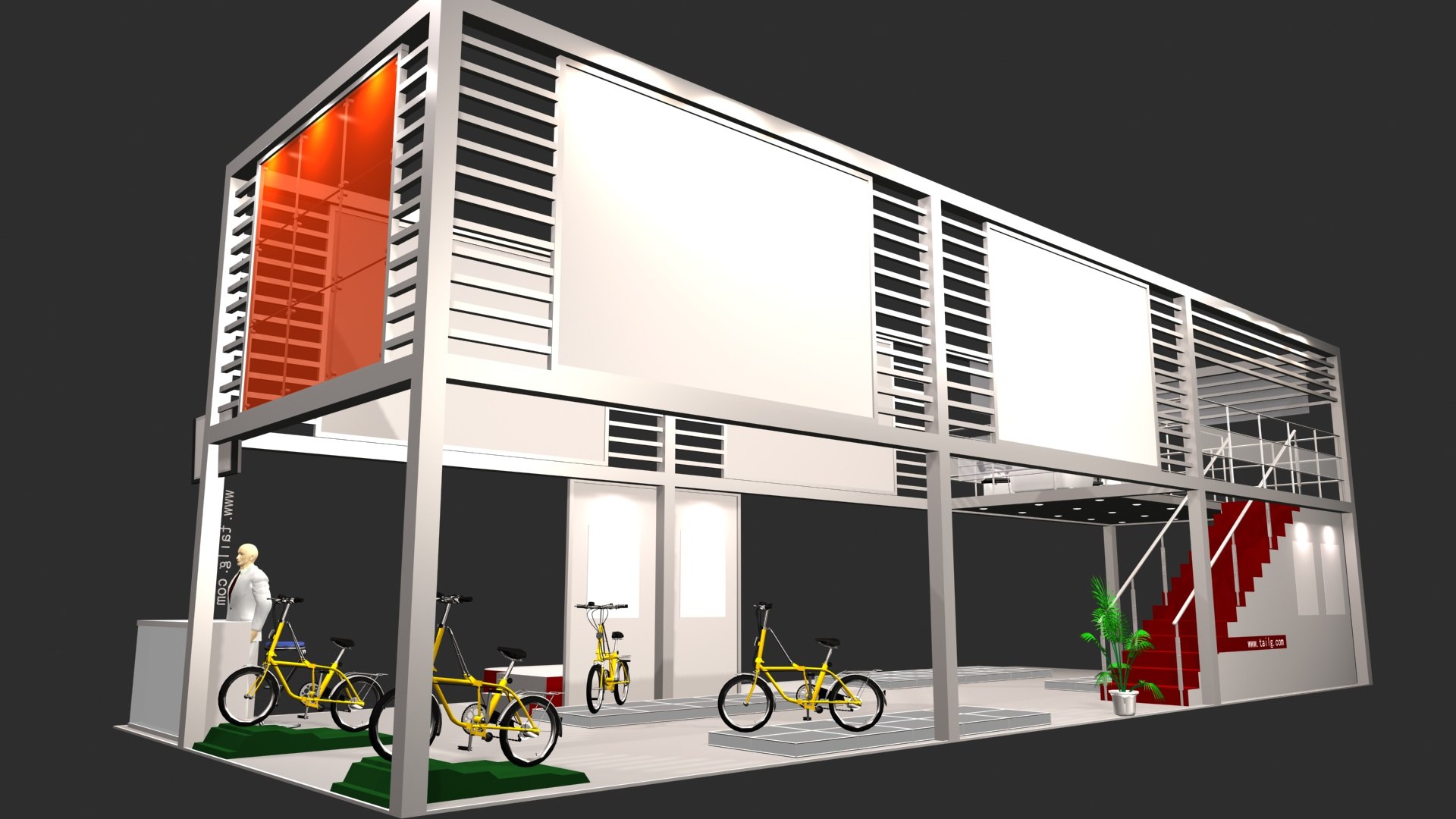 3D Model 4 Side Open Stand - TurboSquid 1995163