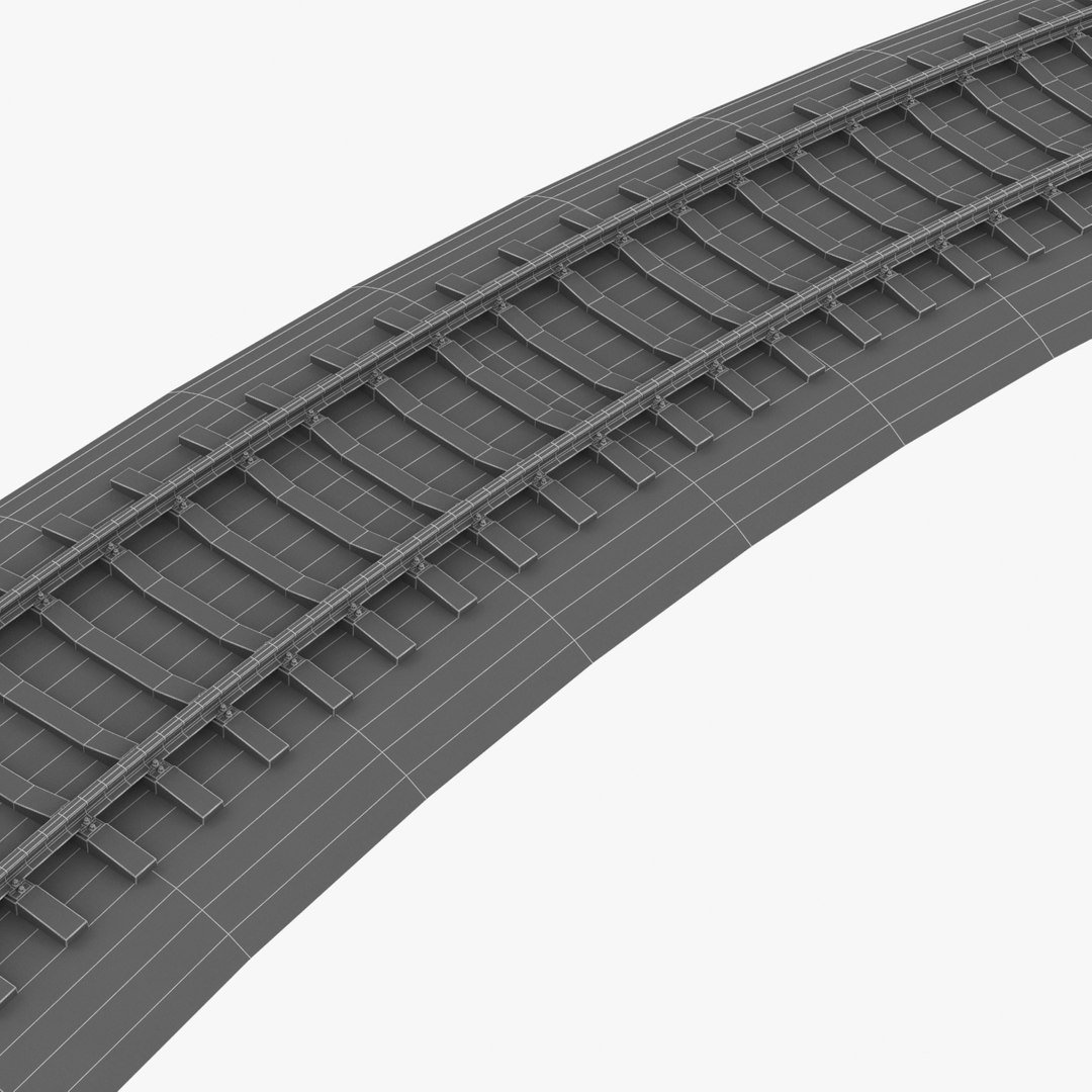 Railroad Track Railway 3d Model