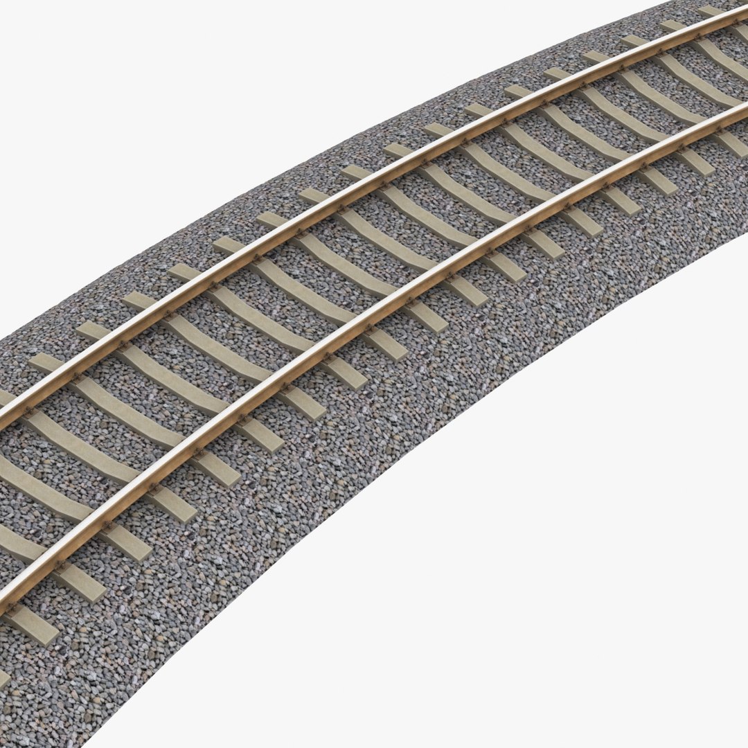 Railroad Track Railway 3d Model