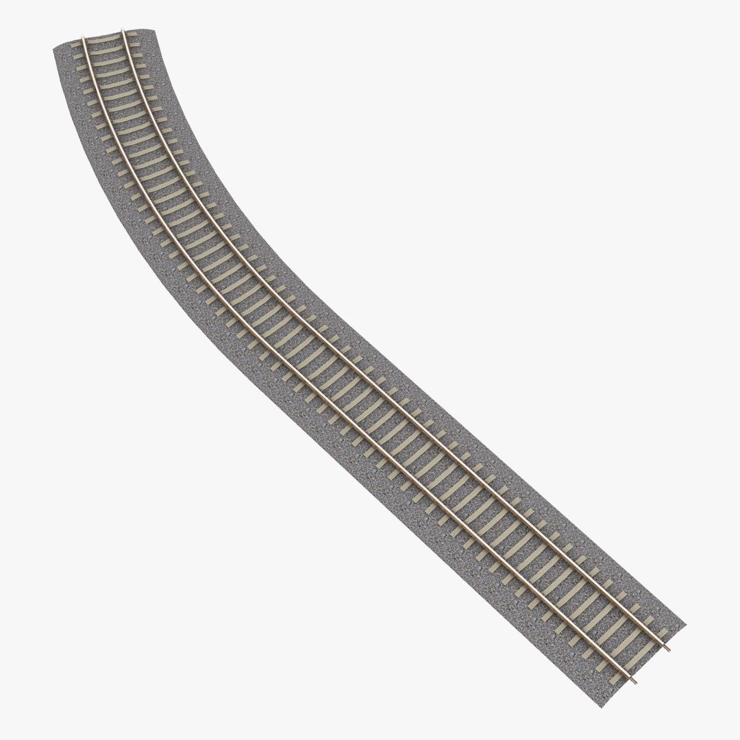 Railroad Track Railway 3d Model