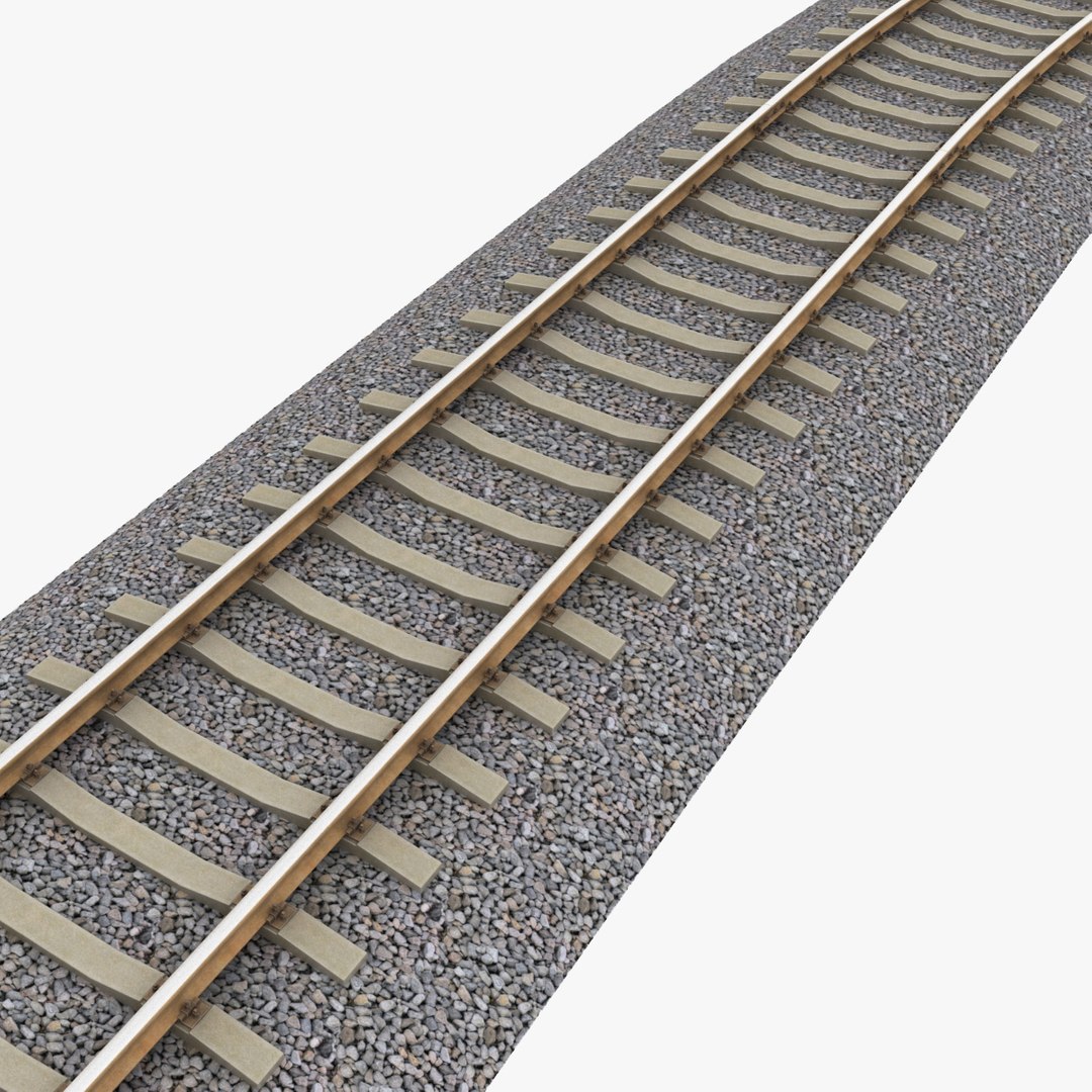 Railroad Track Railway 3d Model