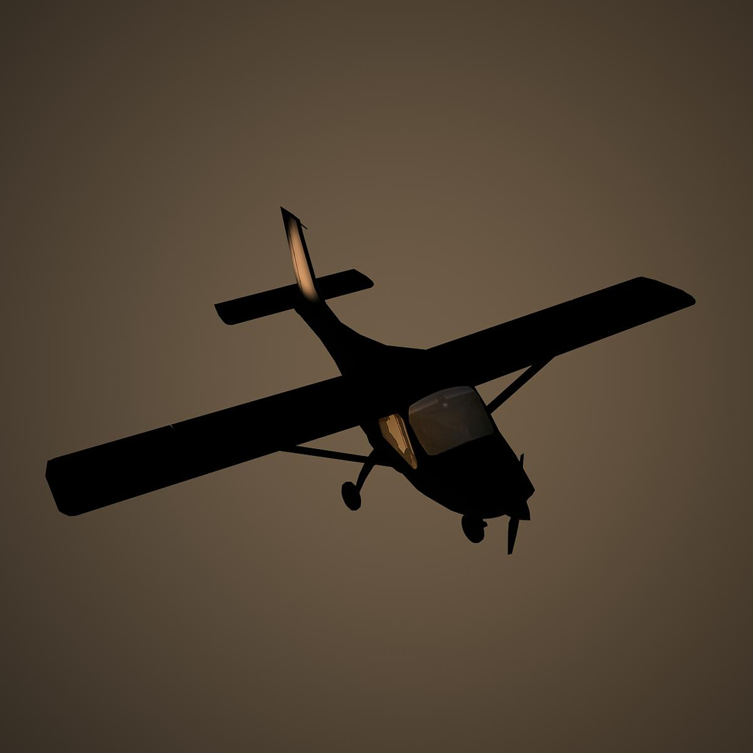 3d Model Jabiru Low-poly Aircraft