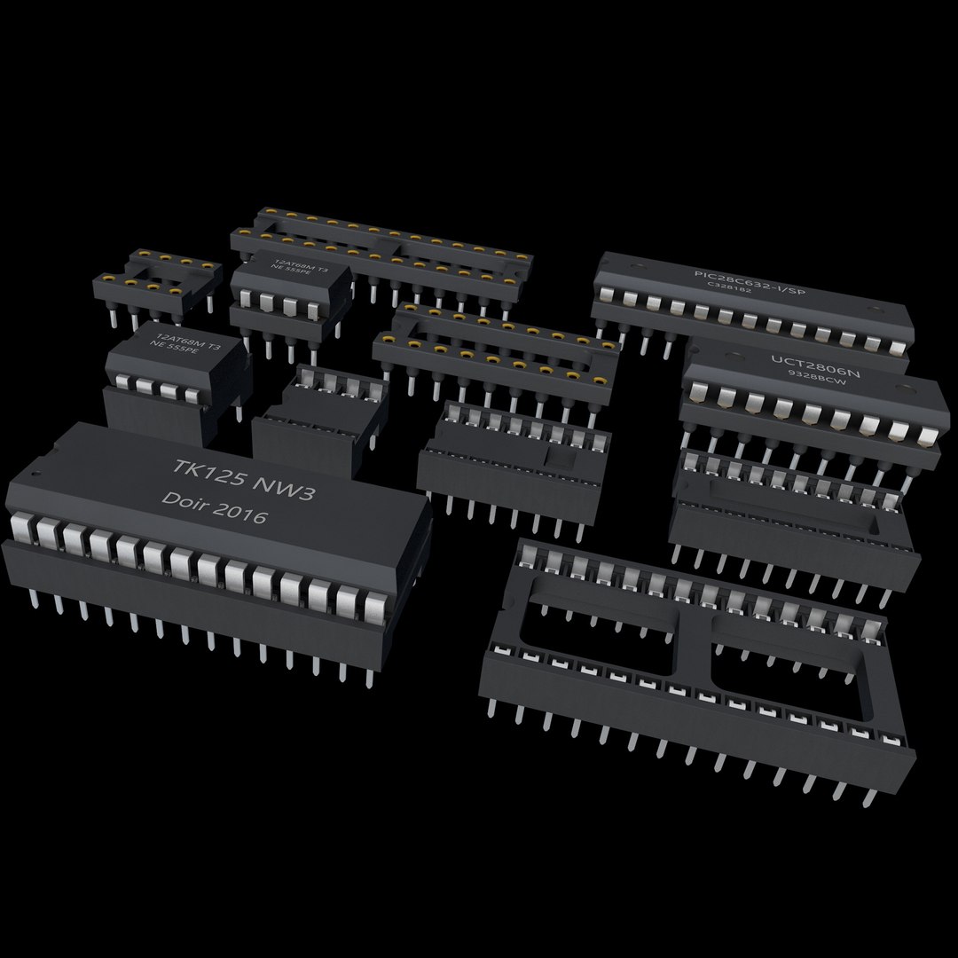 3D chip circuit ic model - TurboSquid 1711233