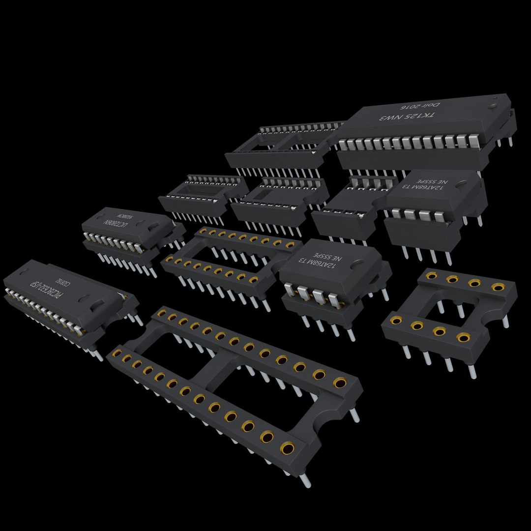 3D chip circuit ic model - TurboSquid 1711233