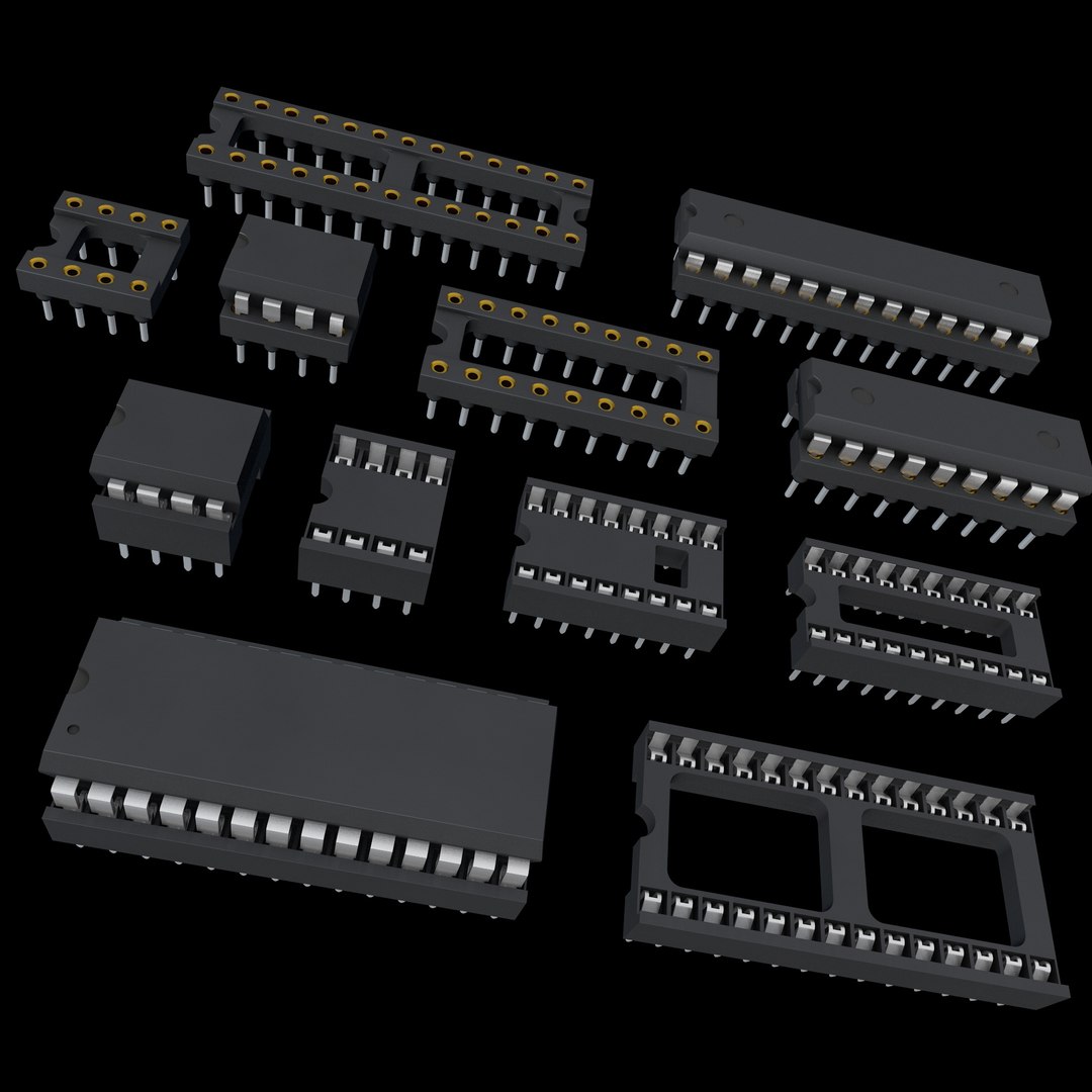 3D chip circuit ic model - TurboSquid 1711233