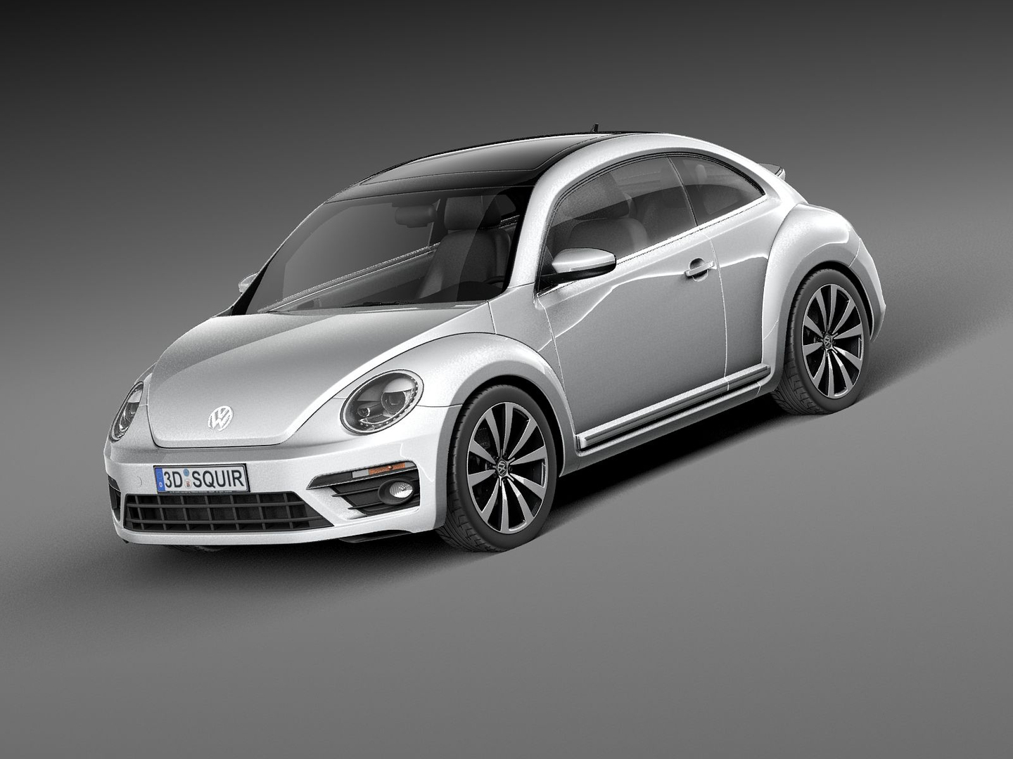 3d Volkswagen Beetle 2014 R-line Model