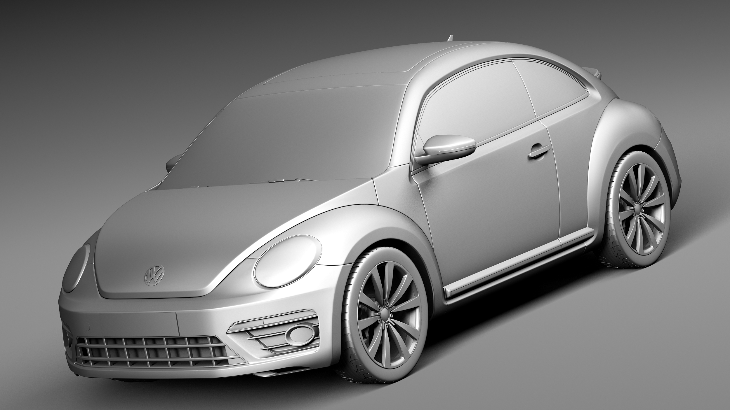 3d volkswagen beetle 2014 r-line model