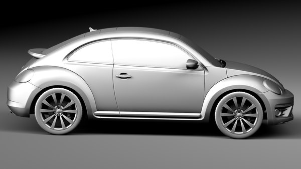 3d volkswagen beetle 2014 r-line model