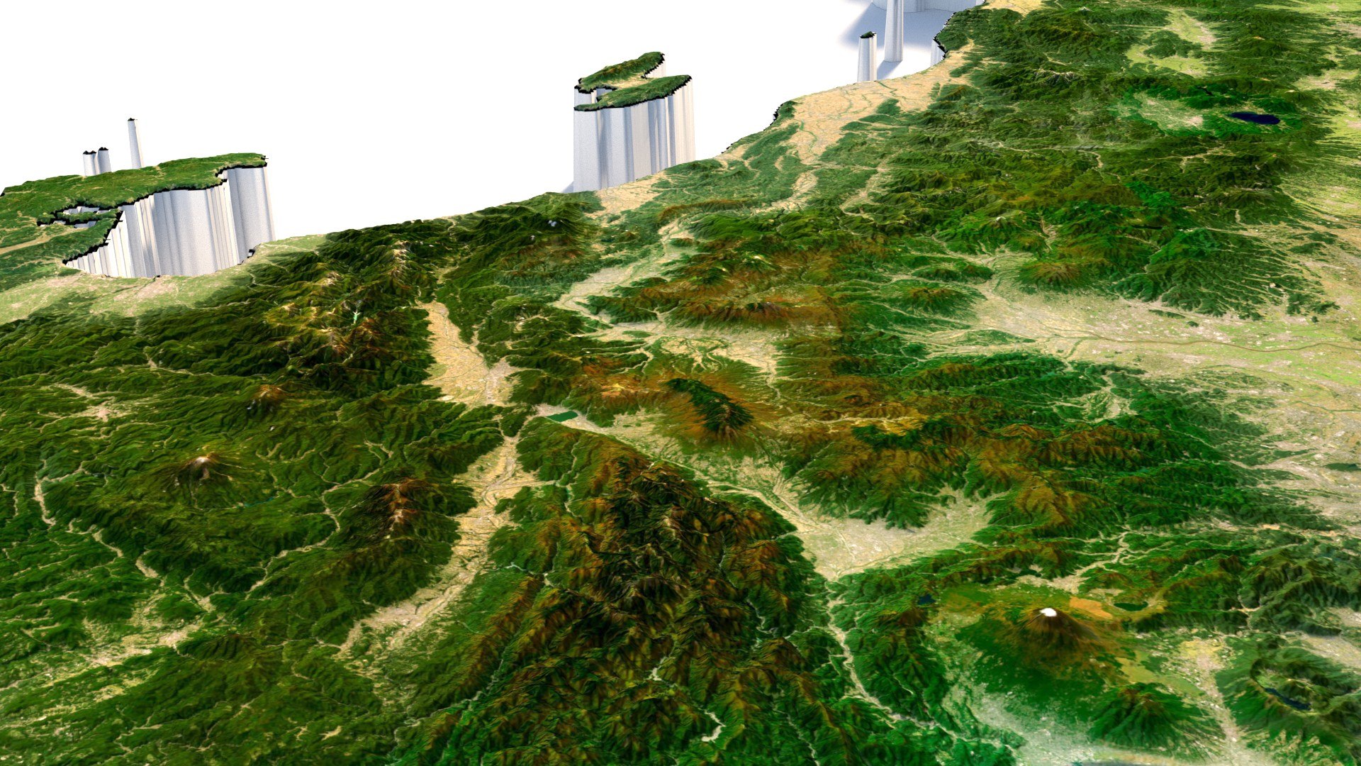 Japan Terrain Map 3D - TurboSquid 2336204
