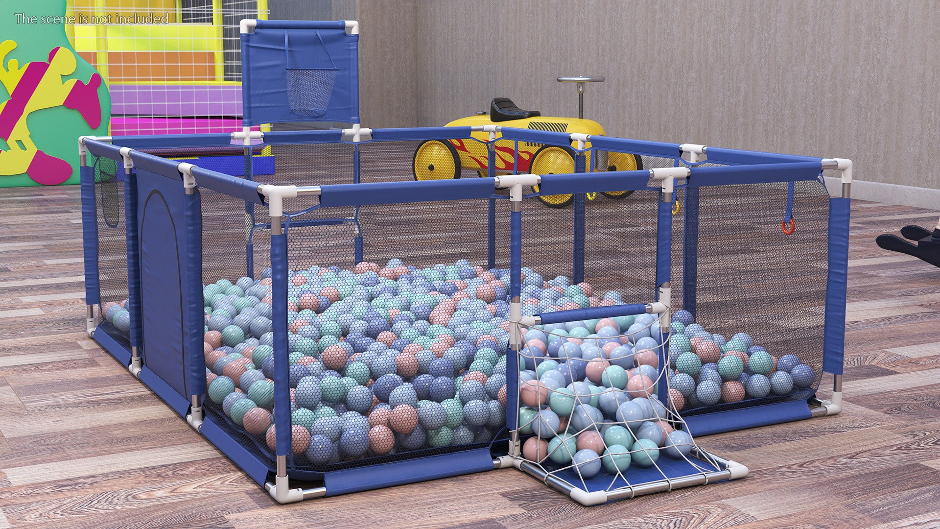 Baby Playpen Blue with Plastic Balls 3D - TurboSquid 2105167