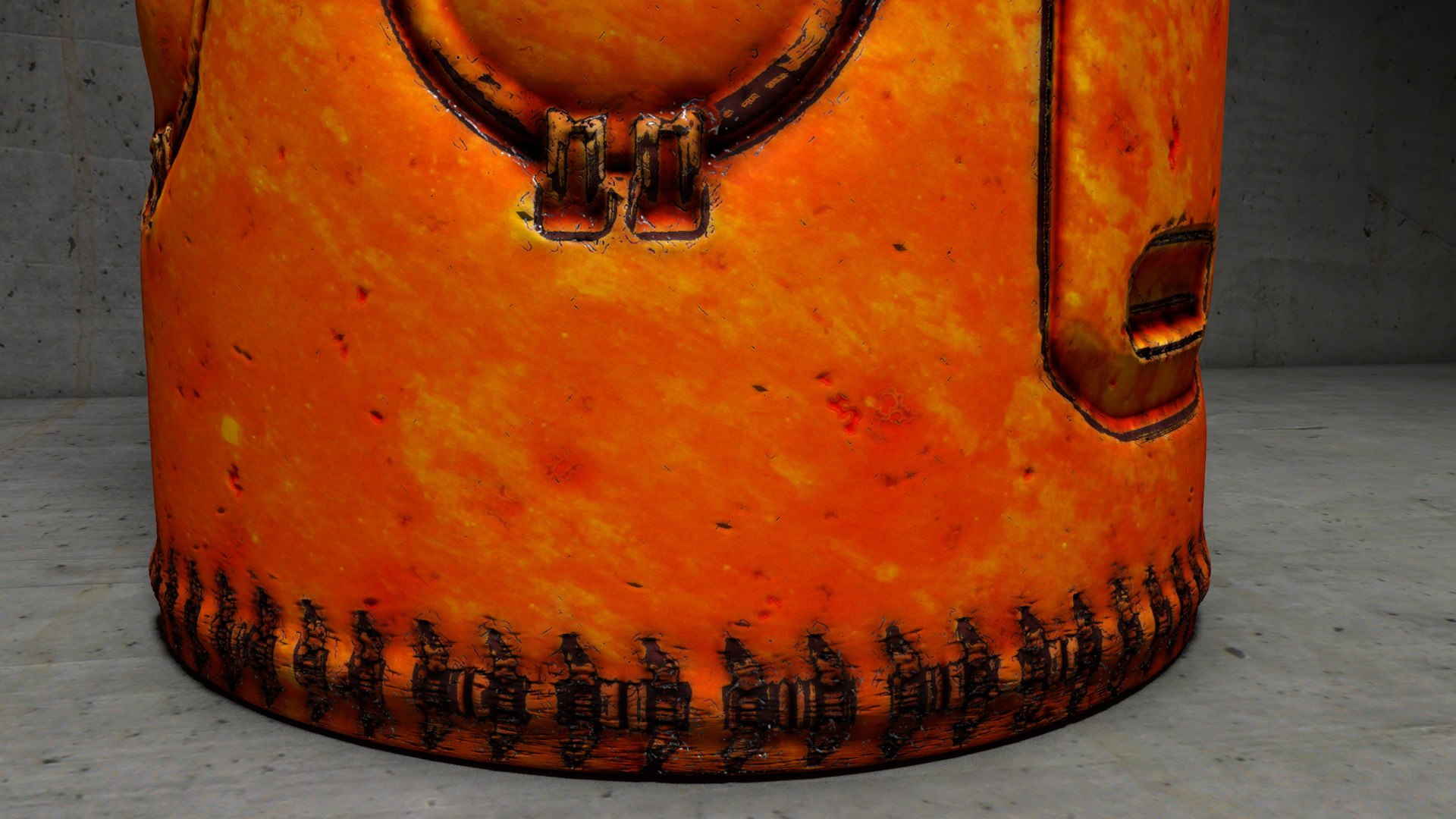 Futuristic worn rusty 3D model - TurboSquid 1281180