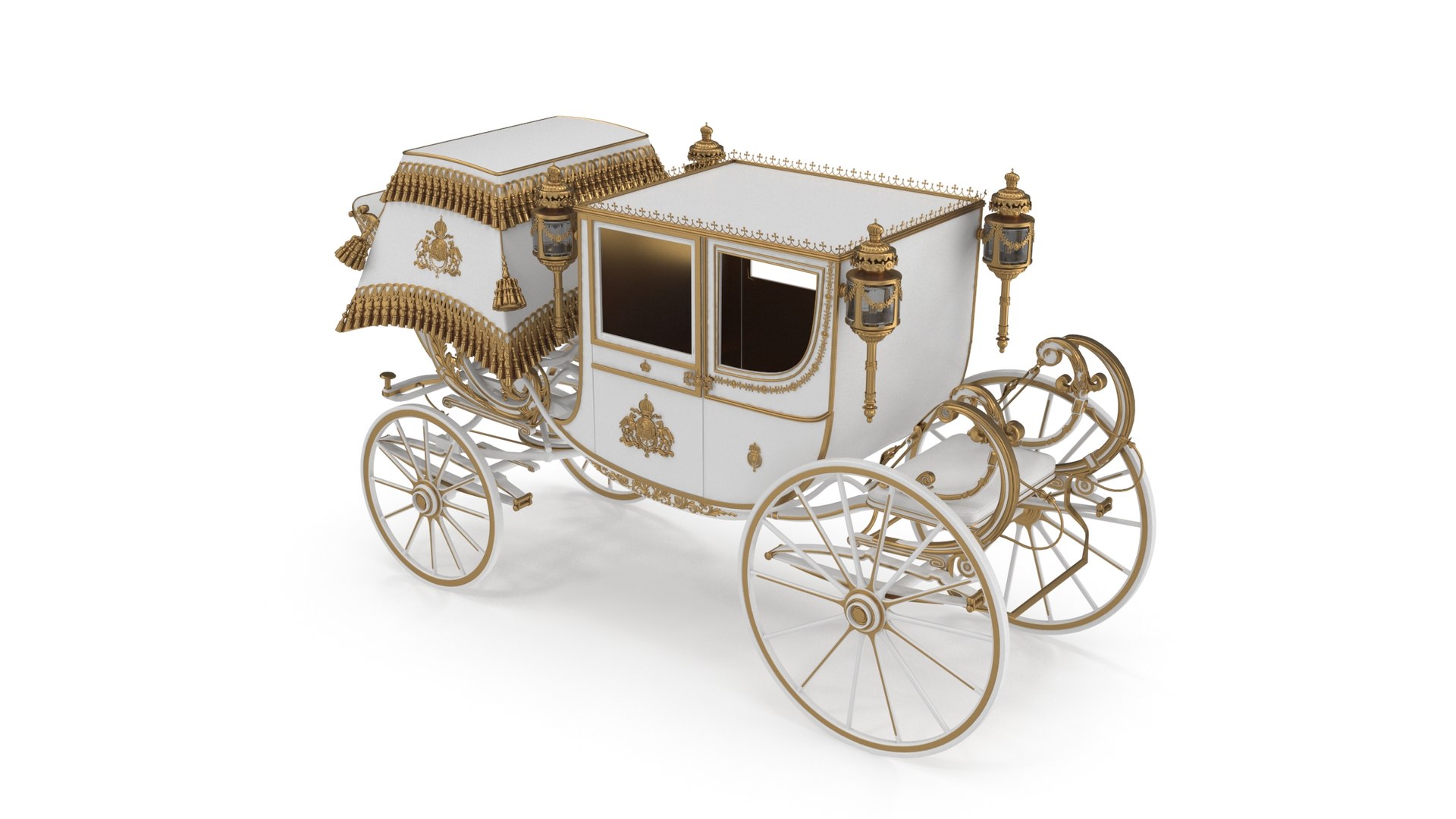 3D luxury Baroque Carriage - TurboSquid 1868787