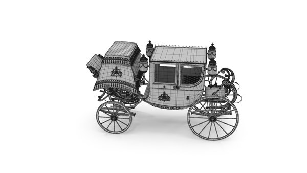 3D luxury Baroque Carriage - TurboSquid 1868787