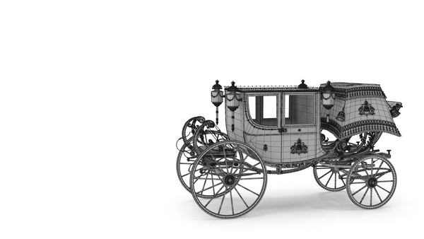 3D luxury Baroque Carriage - TurboSquid 1868787