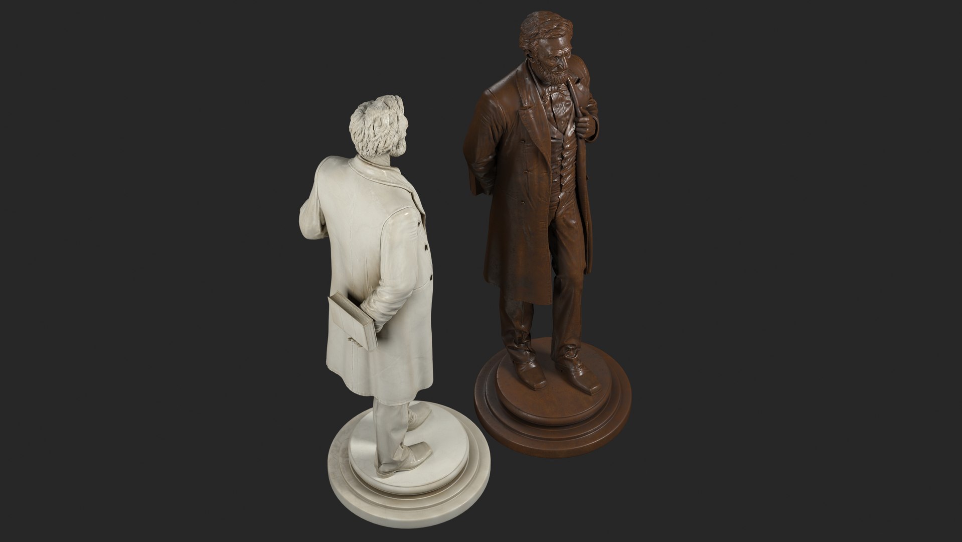 3d model statue abraham