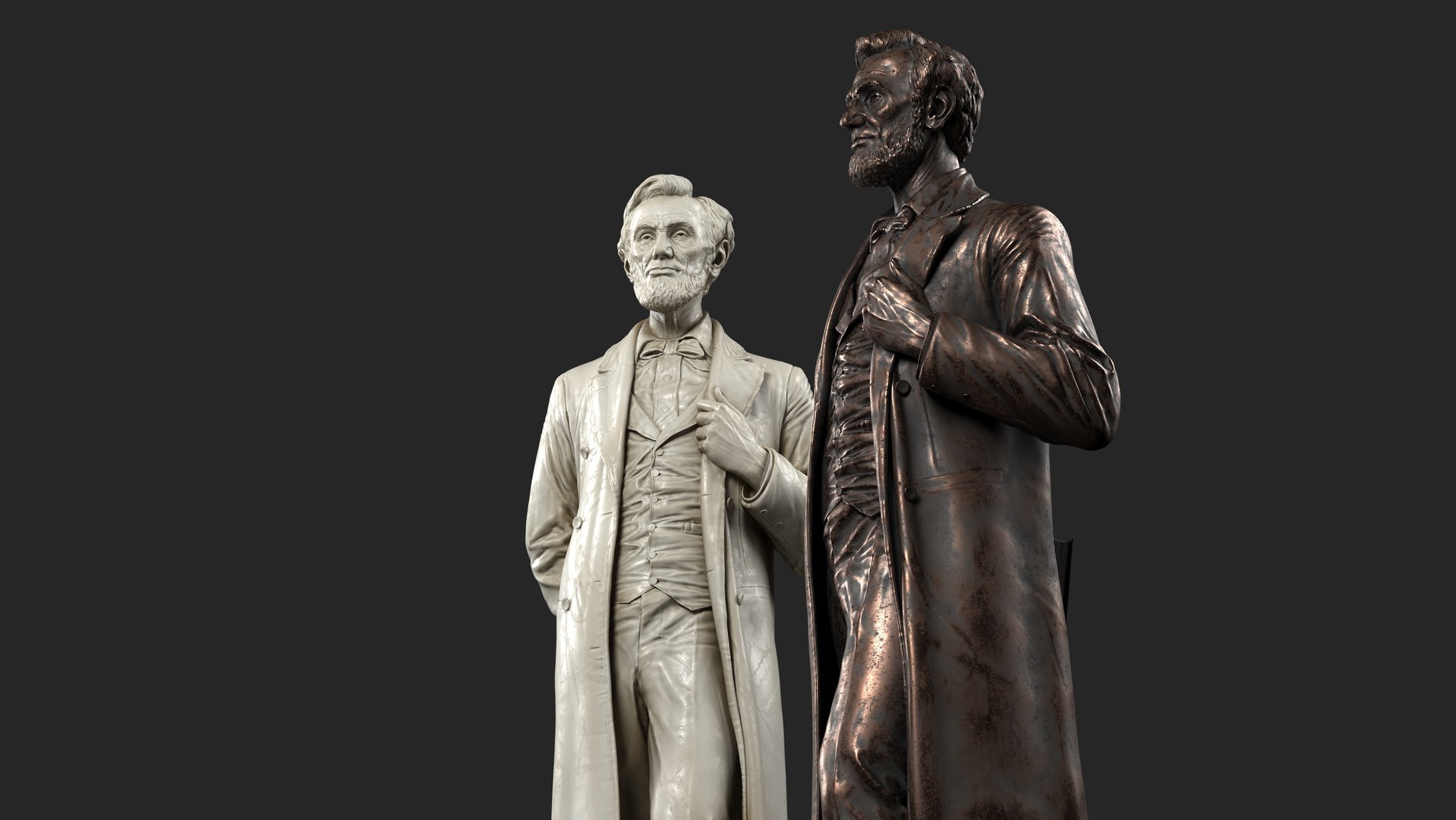 3d Model Statue Abraham