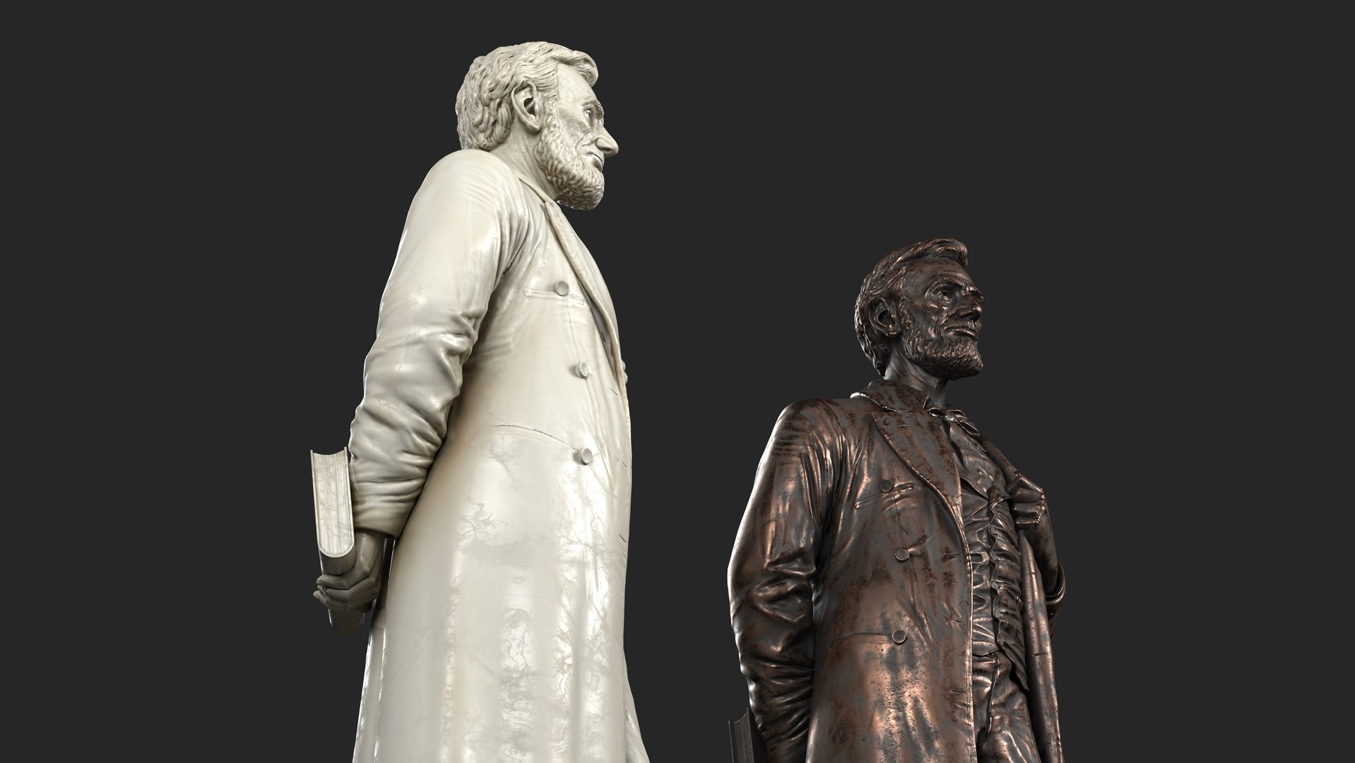3d Model Statue Abraham