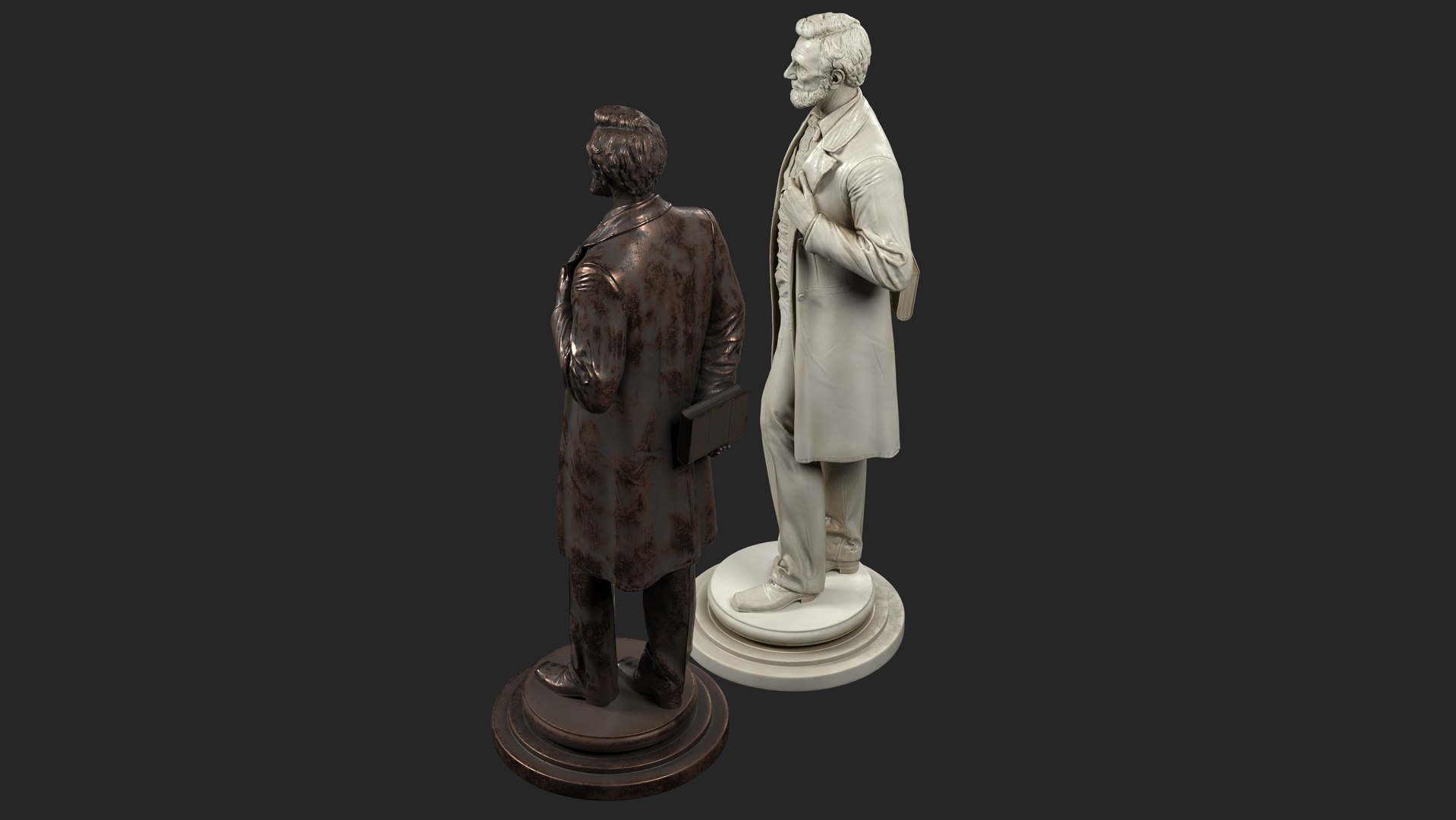 3d Model Statue Abraham