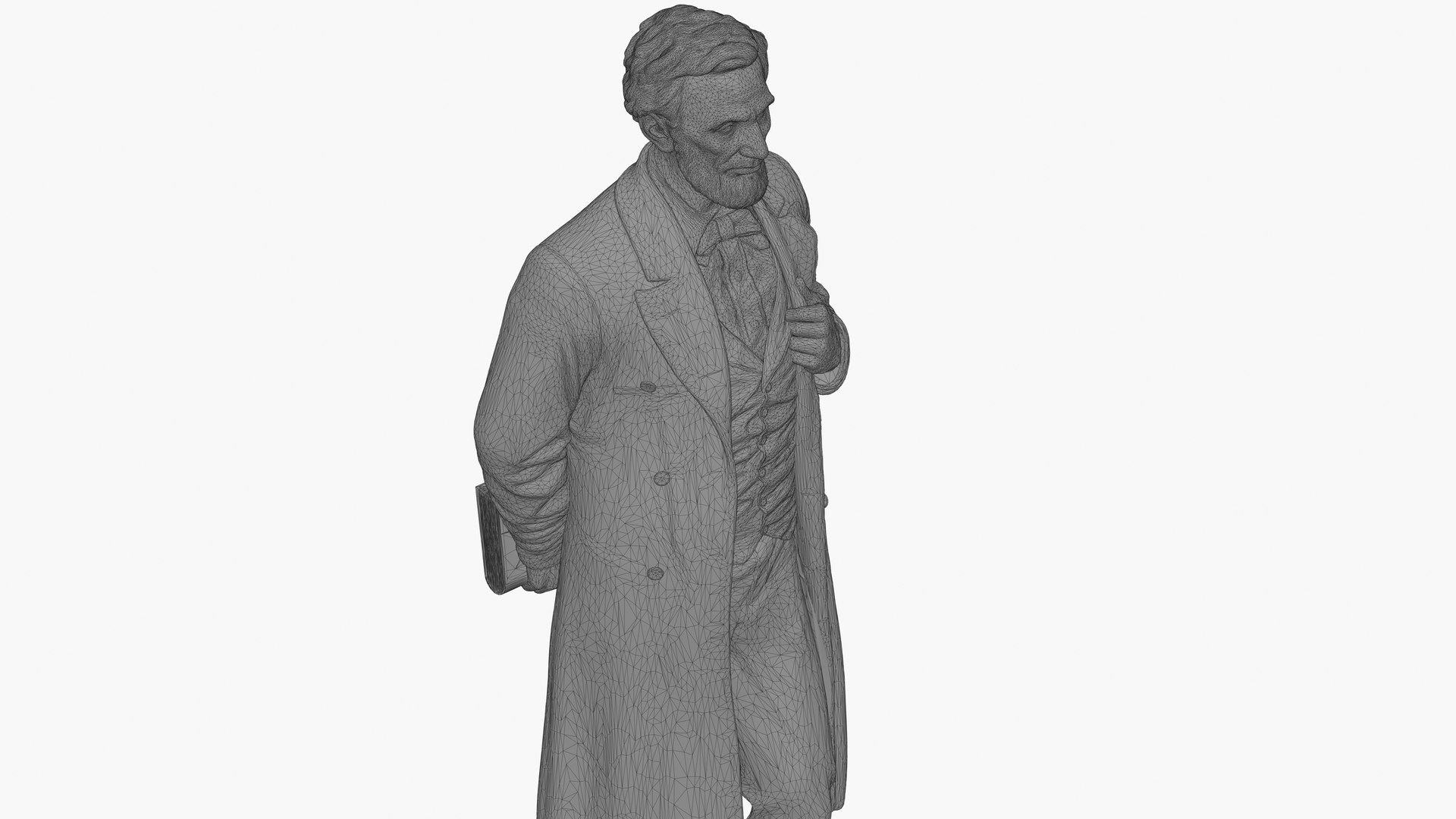 3d Model Statue Abraham