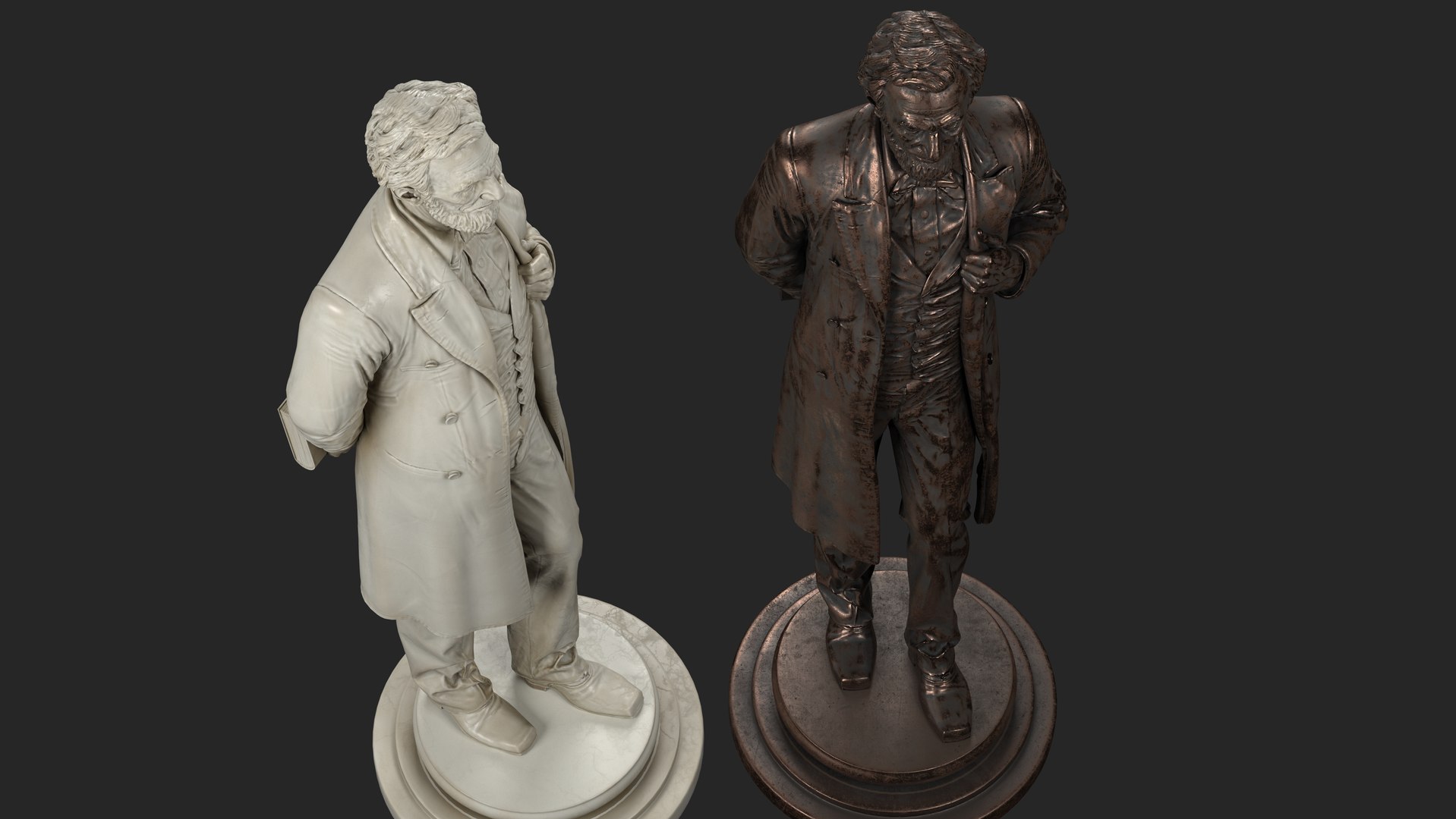 3d Model Statue Abraham