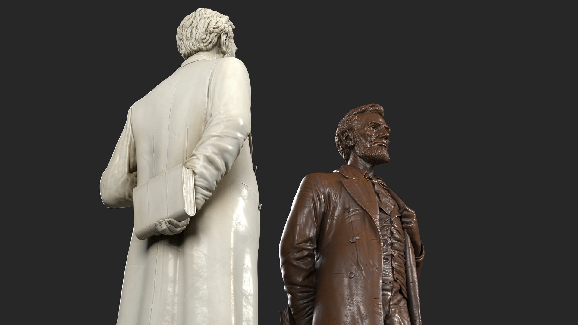3d model statue abraham