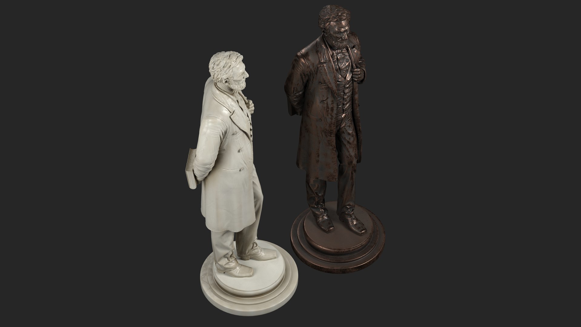 3d Model Statue Abraham