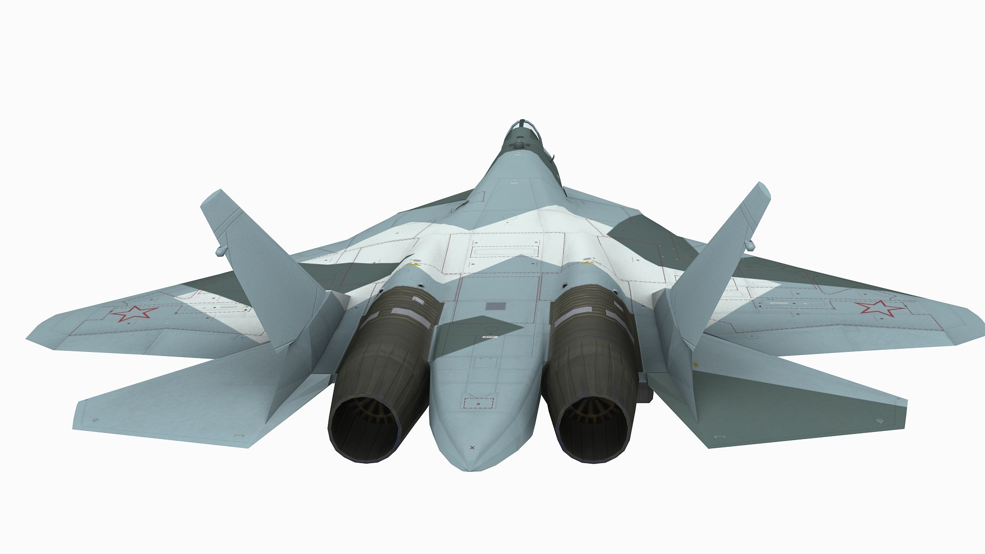 pak fa russian games 3d model