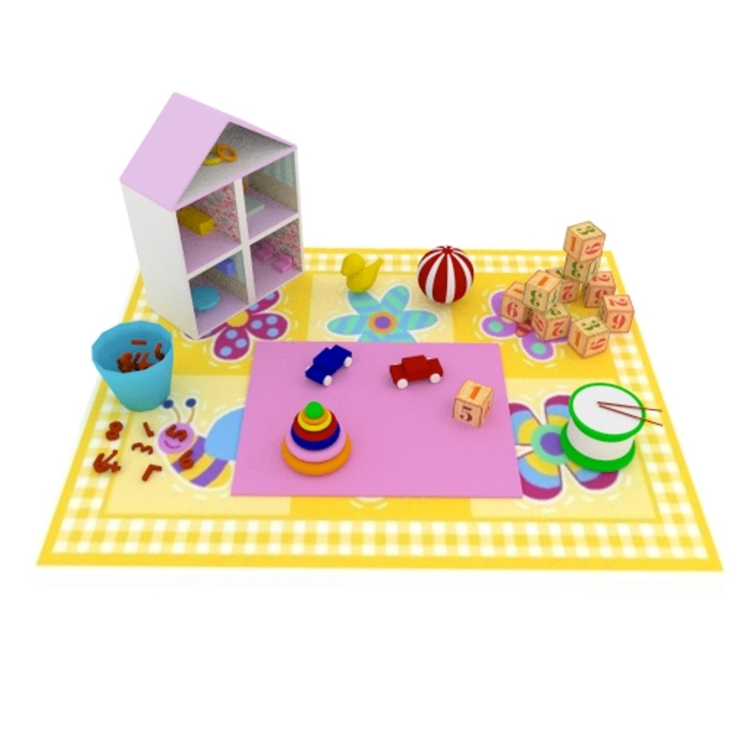 3d Toys Created Blender