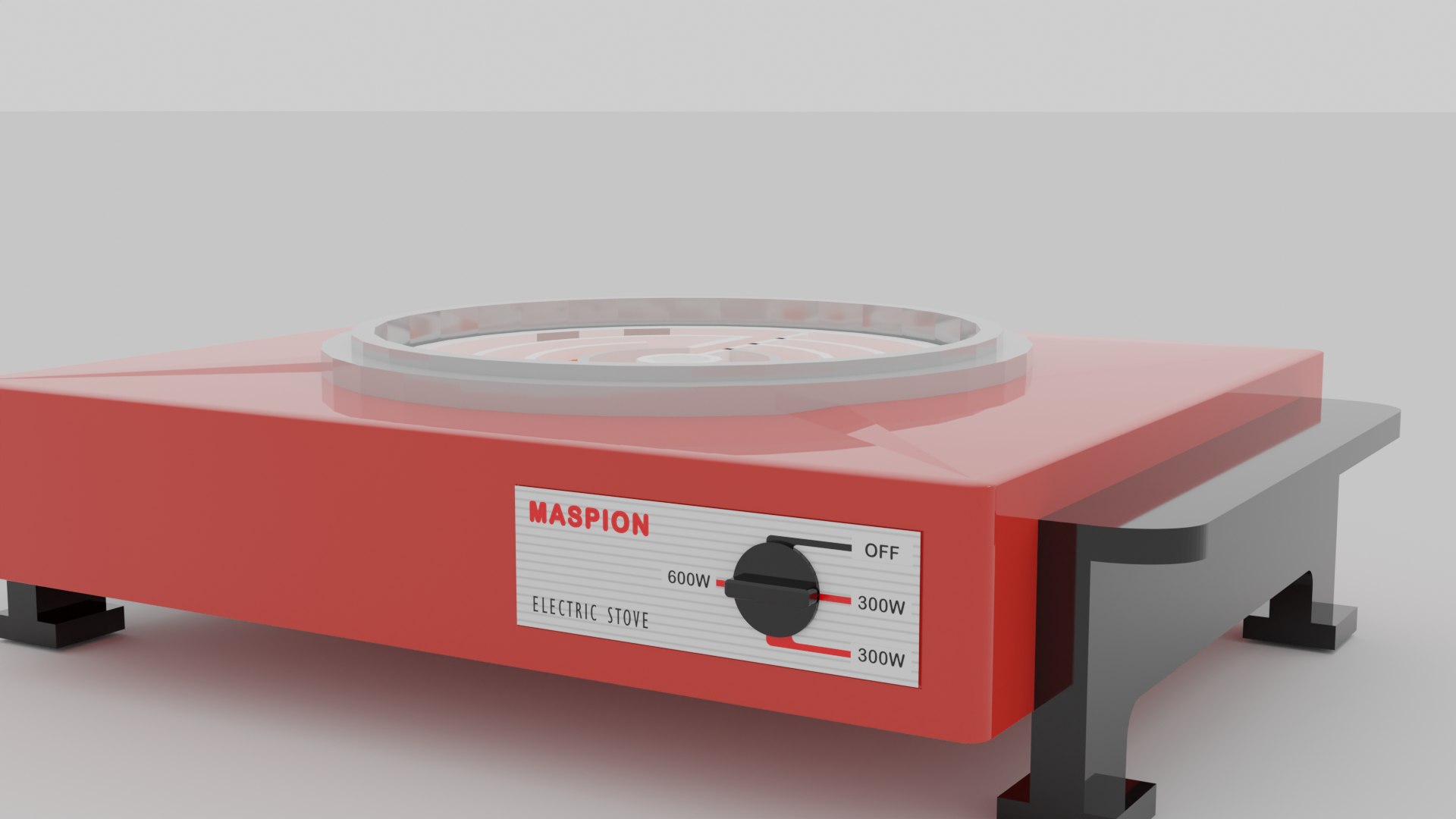Thin-Wire Electric Stove 3D model - TurboSquid 2019526
