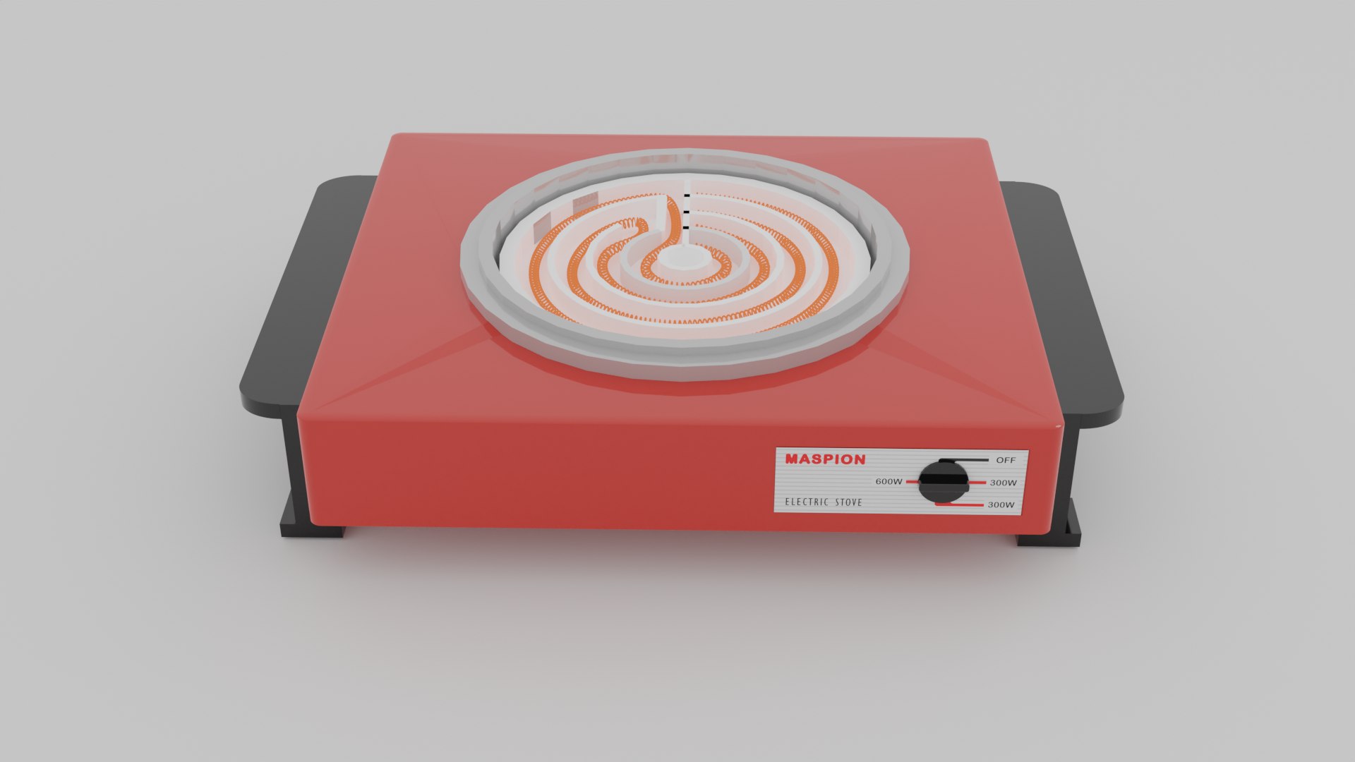 Thin-Wire Electric Stove 3D model - TurboSquid 2019526