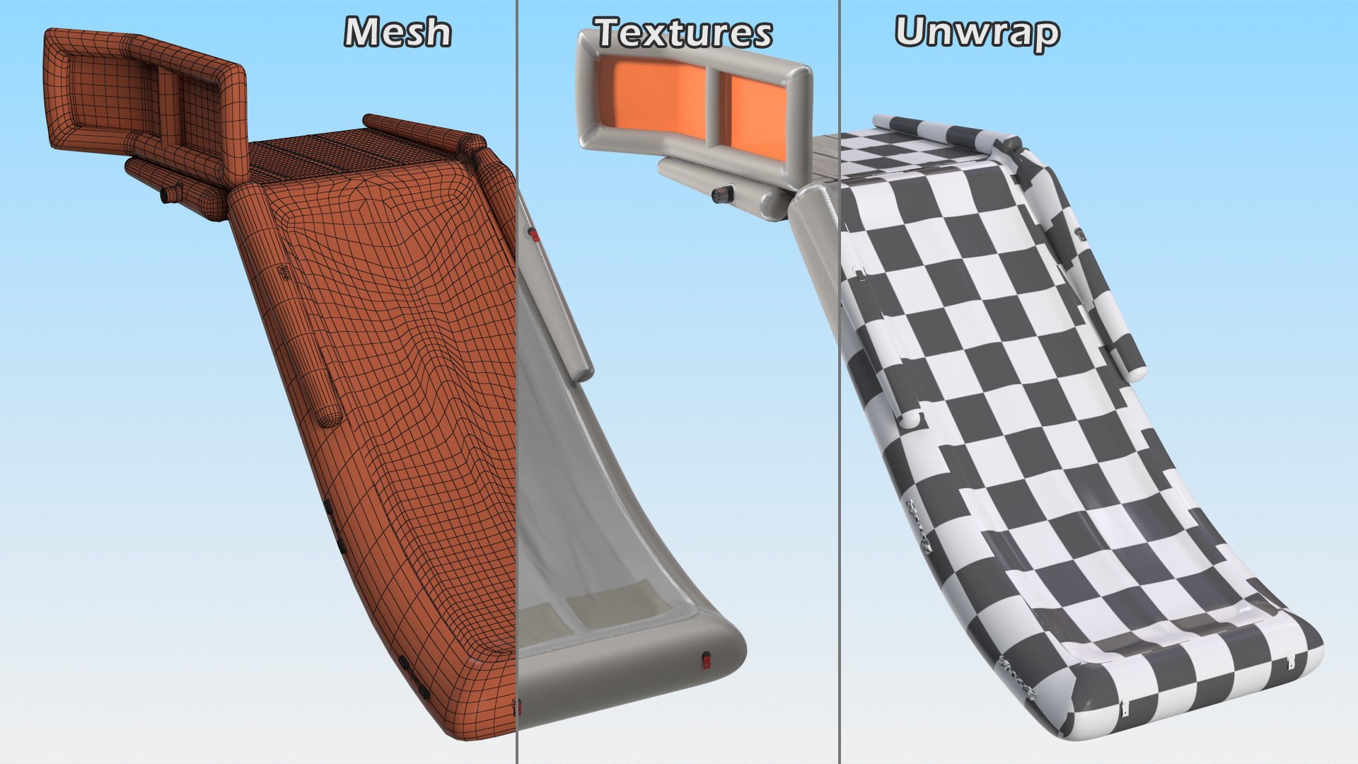 Inflatable Evacuation Slides Collection 3D Model - TurboSquid 2083201