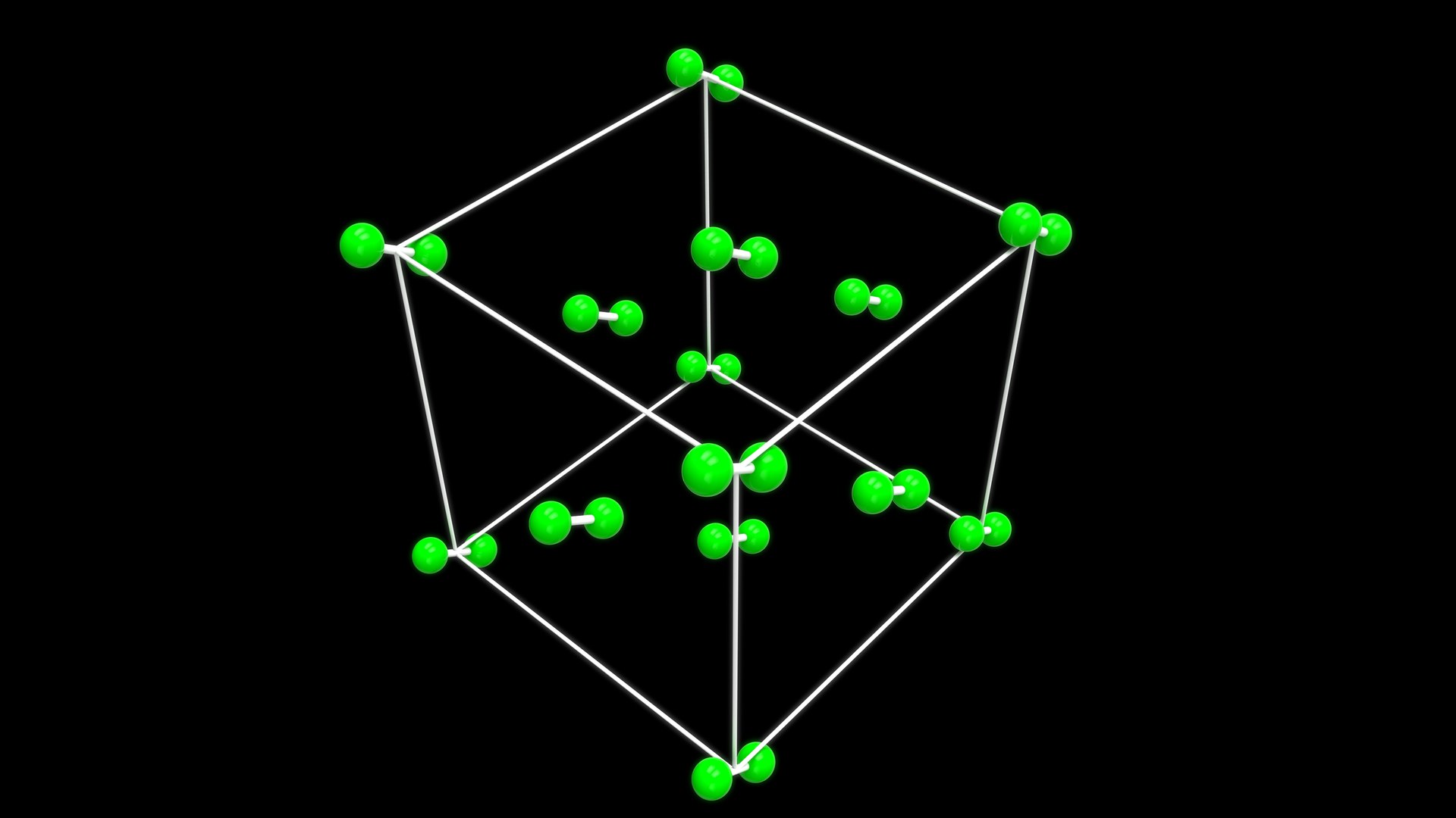 3D Chlorine Crystal Structure - TurboSquid 2331062