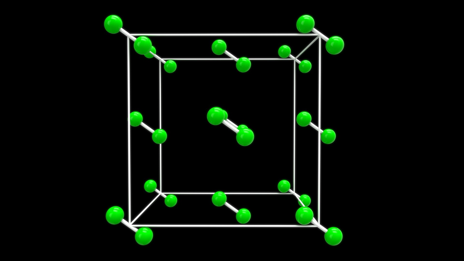 3D Chlorine Crystal Structure - TurboSquid 2331062