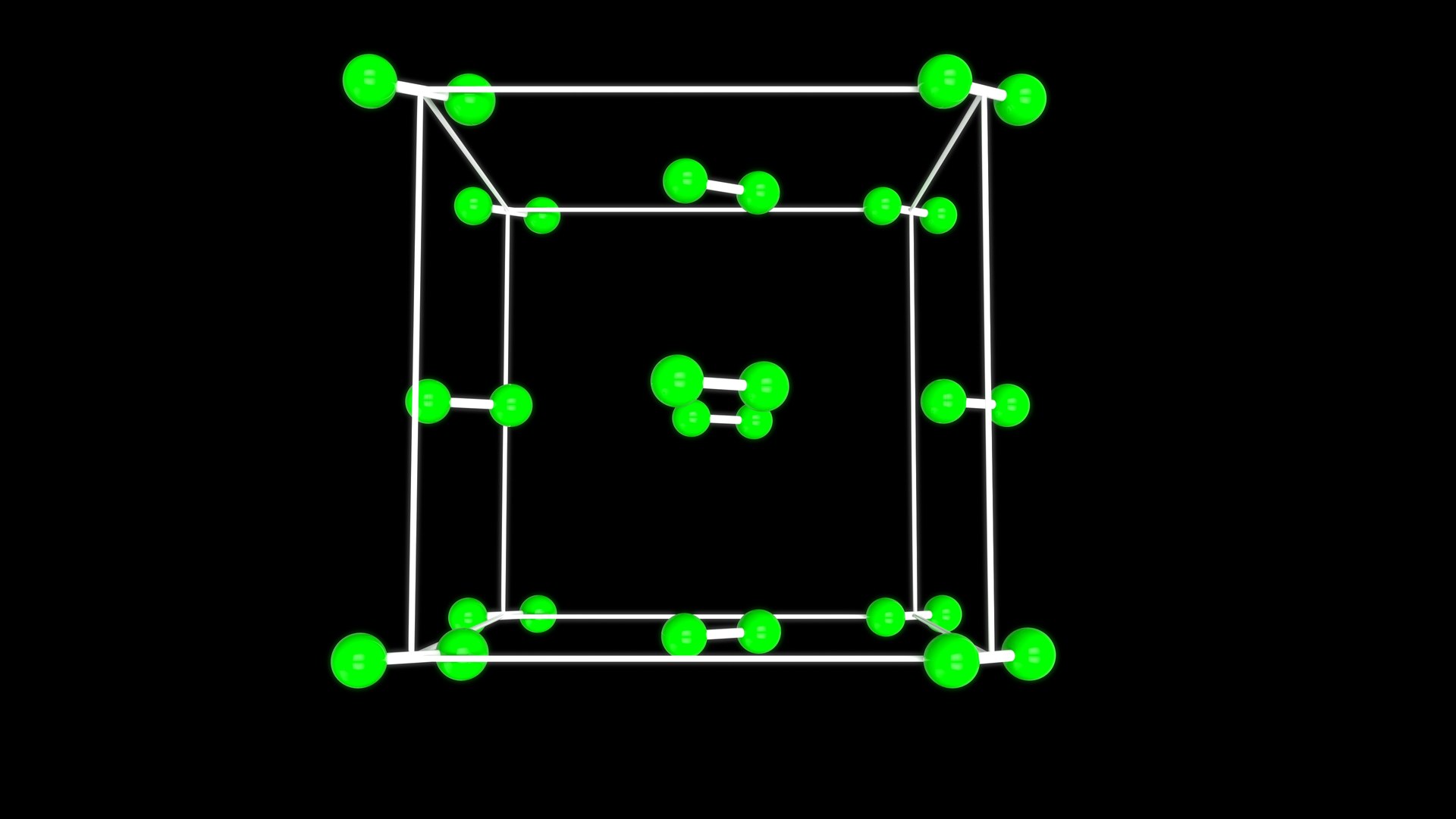 3D Chlorine Crystal Structure - TurboSquid 2331062