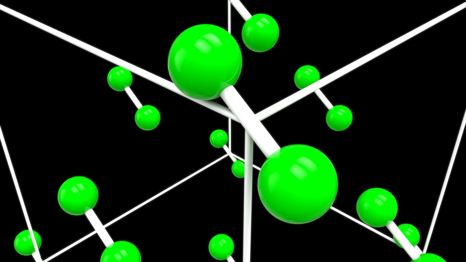 3D Chlorine Crystal Structure - TurboSquid 2331062
