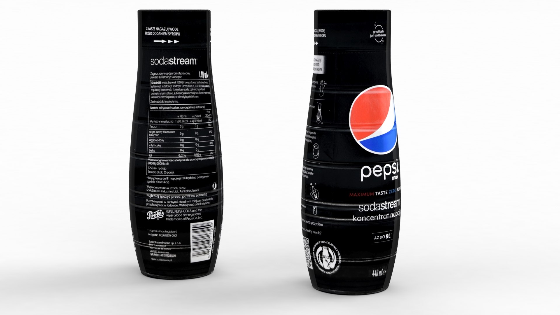 3D Model Sodastream Pepsi 440ml 2023 - TurboSquid 2120981
