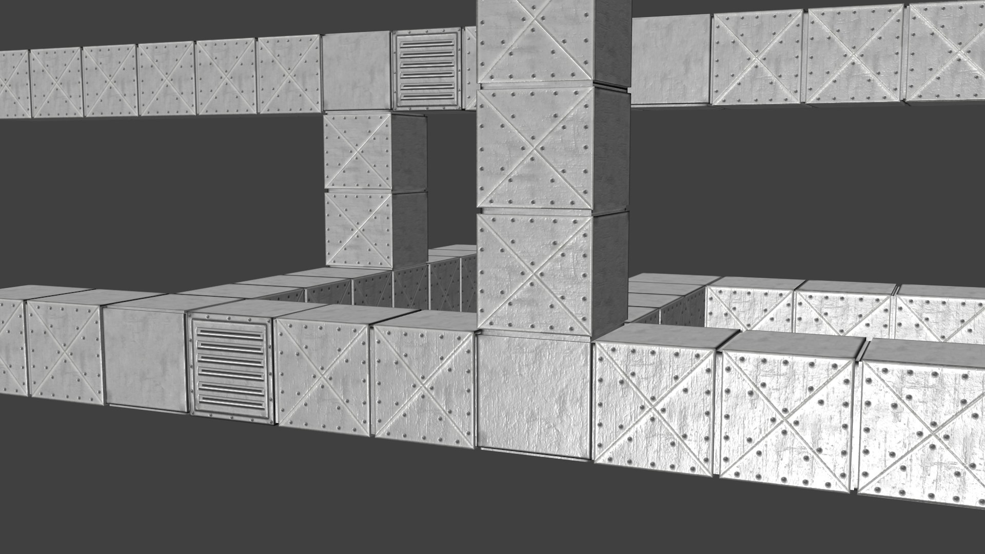 Modular Air Ducts - 3d Obj
