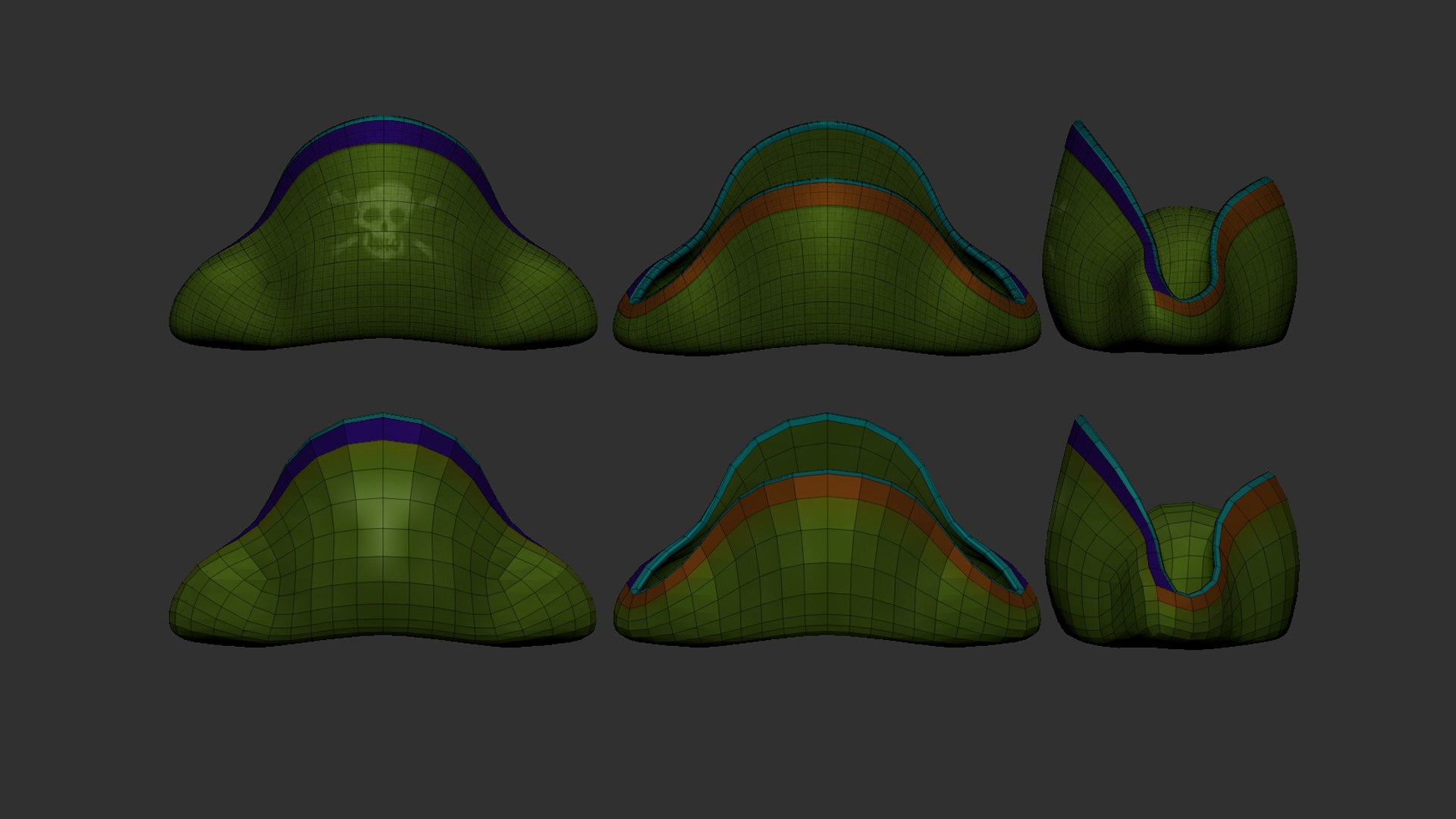 Hats 05 Pirates Pack 3D Model - TurboSquid 1552815