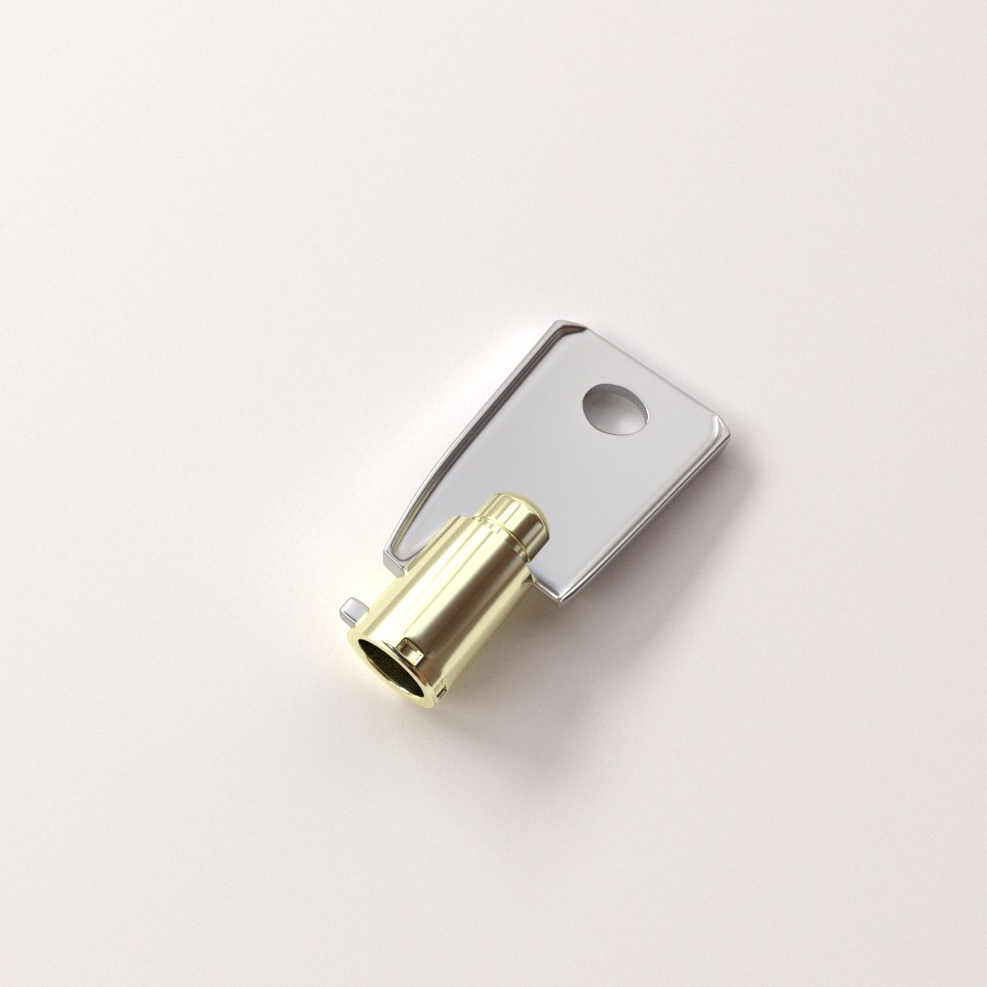 3d Model Tubular Key