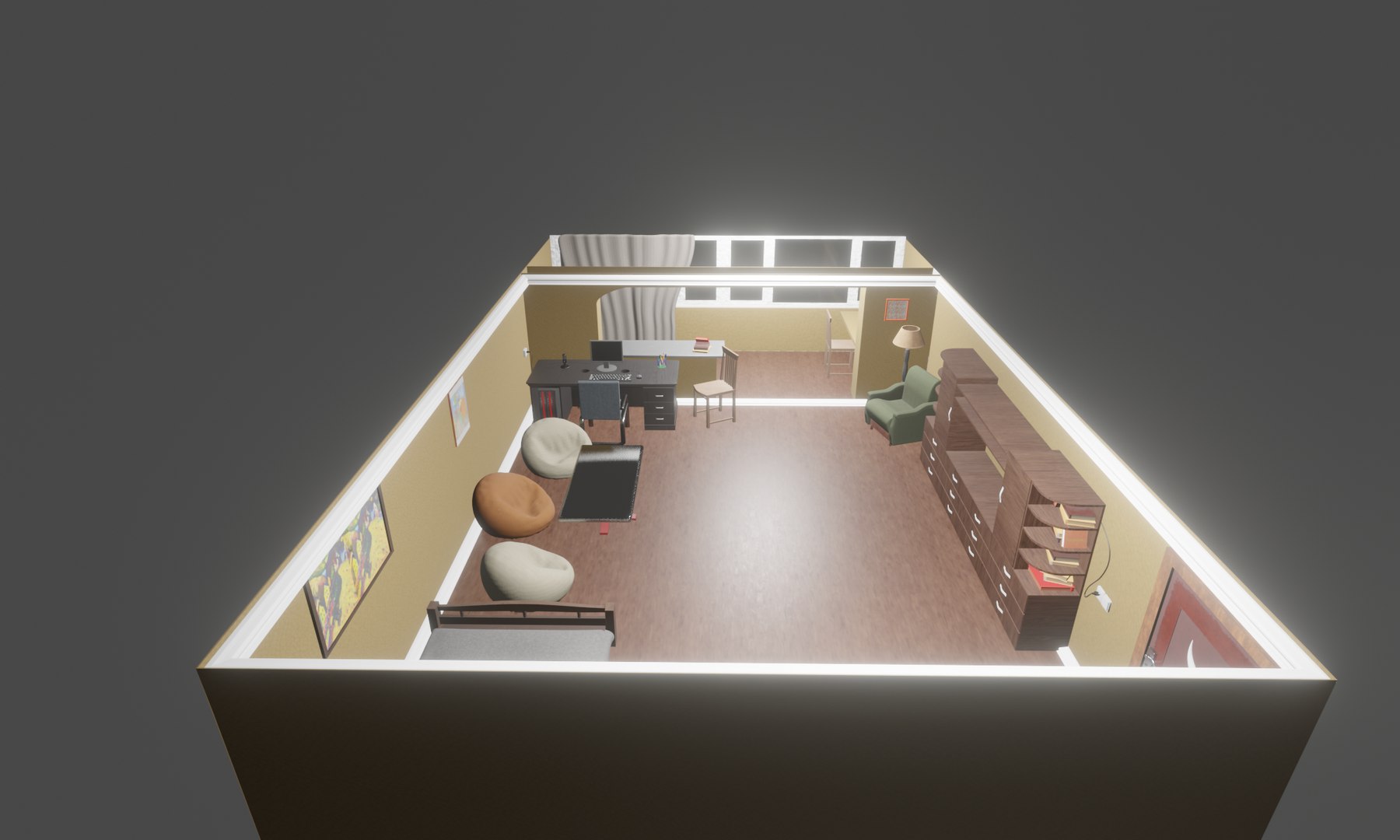 3D Model Room Interior - TurboSquid 1806537