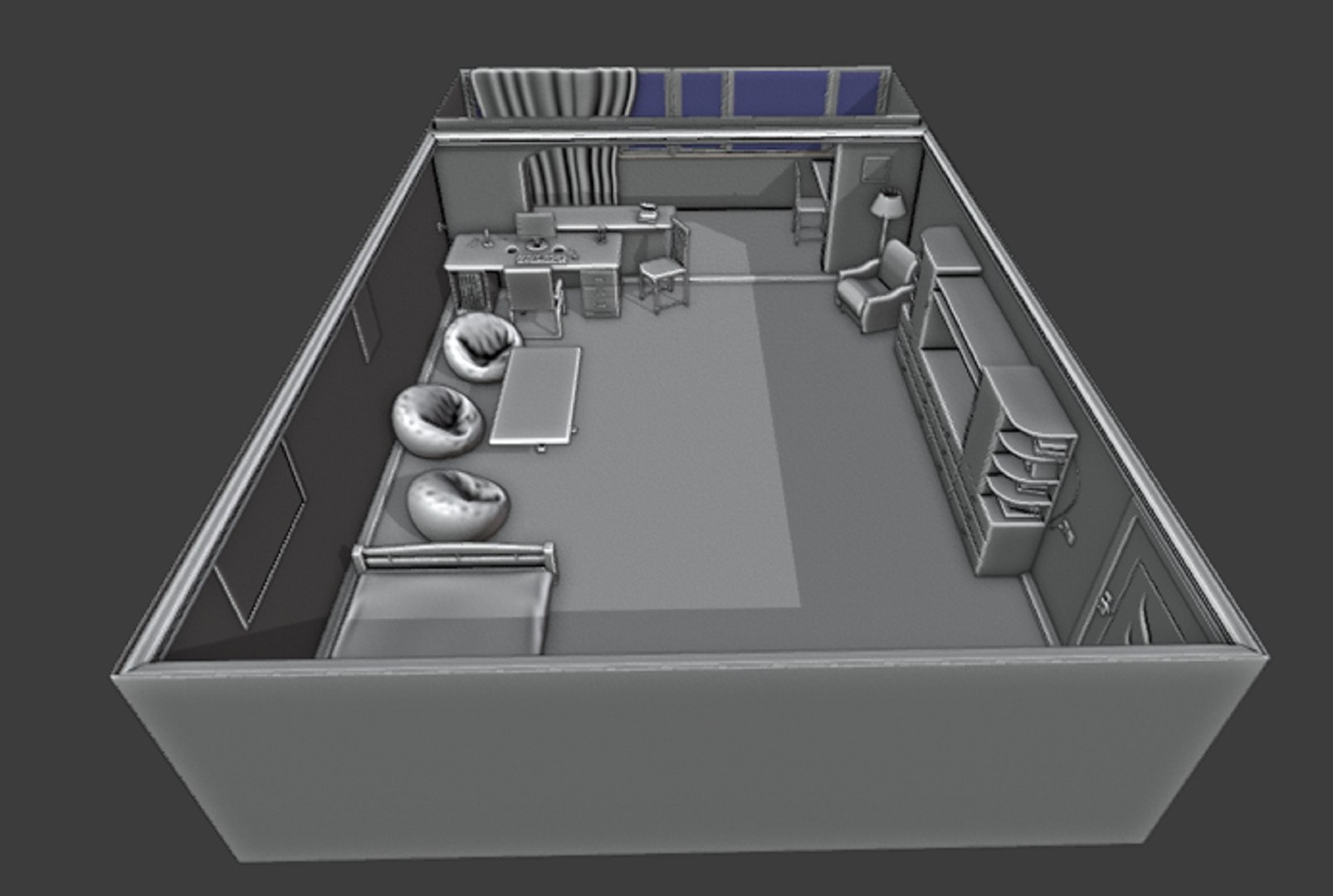 3D Model Room Interior - TurboSquid 1806537