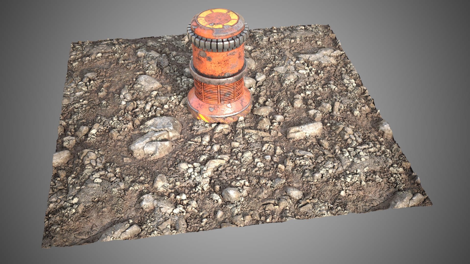 Stone mud ground tile 3D model - TurboSquid 2179157