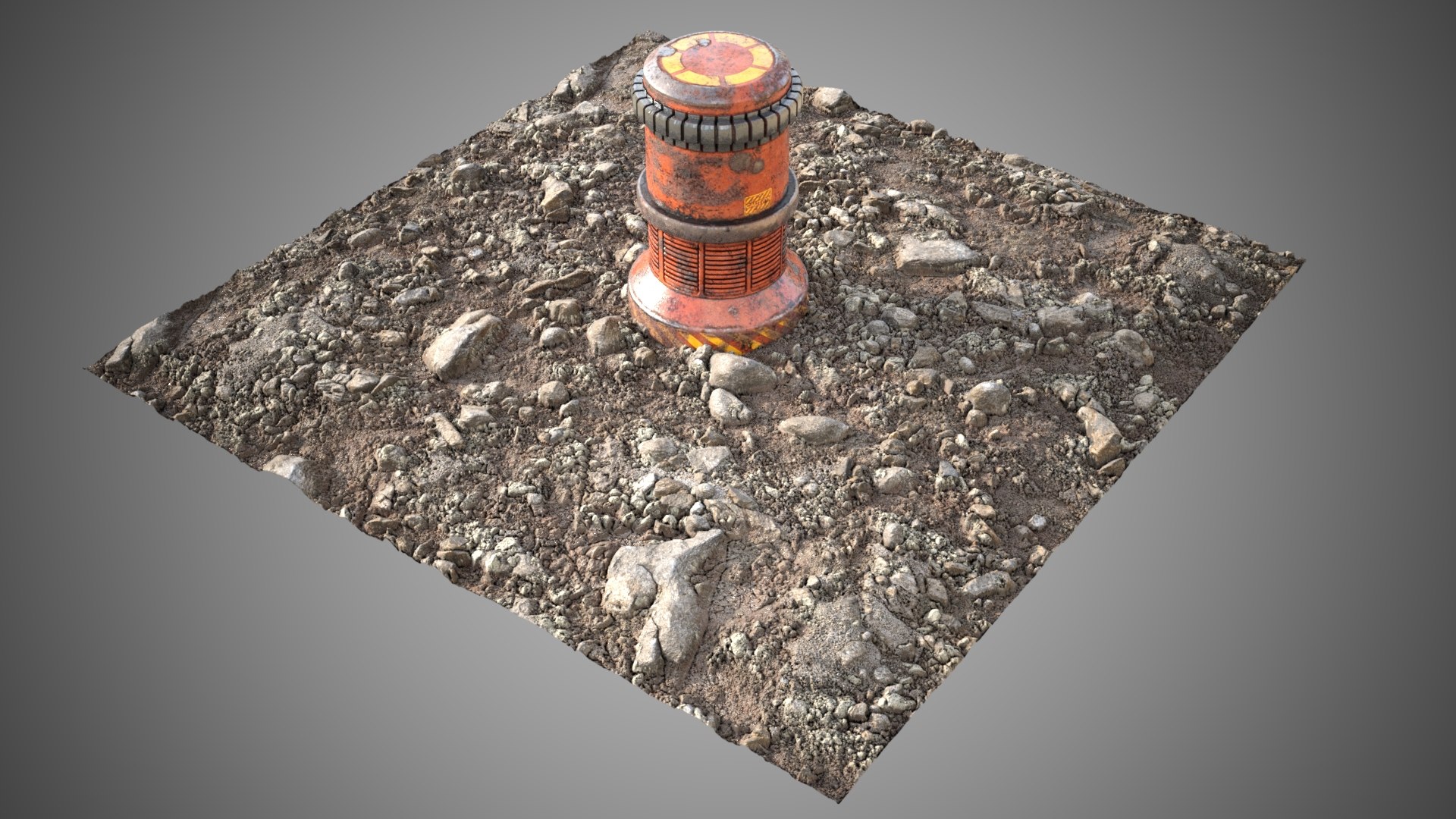 Stone mud ground tile 3D model - TurboSquid 2179157