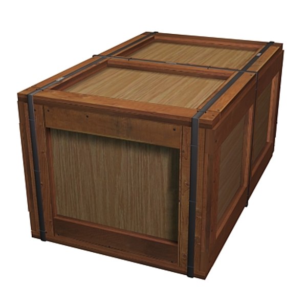 box cardboard parcel 3d dxf