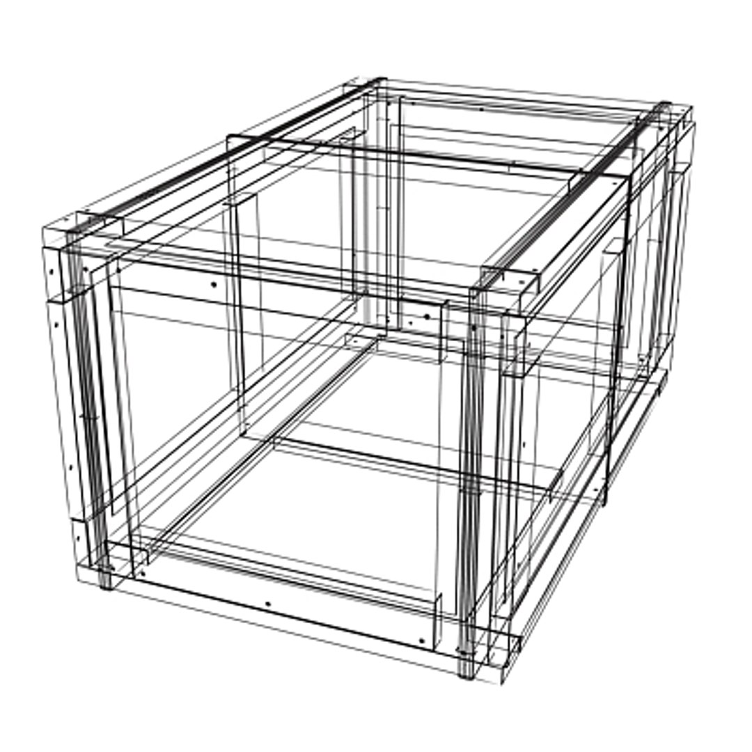 Box Cardboard Parcel 3d Dxf